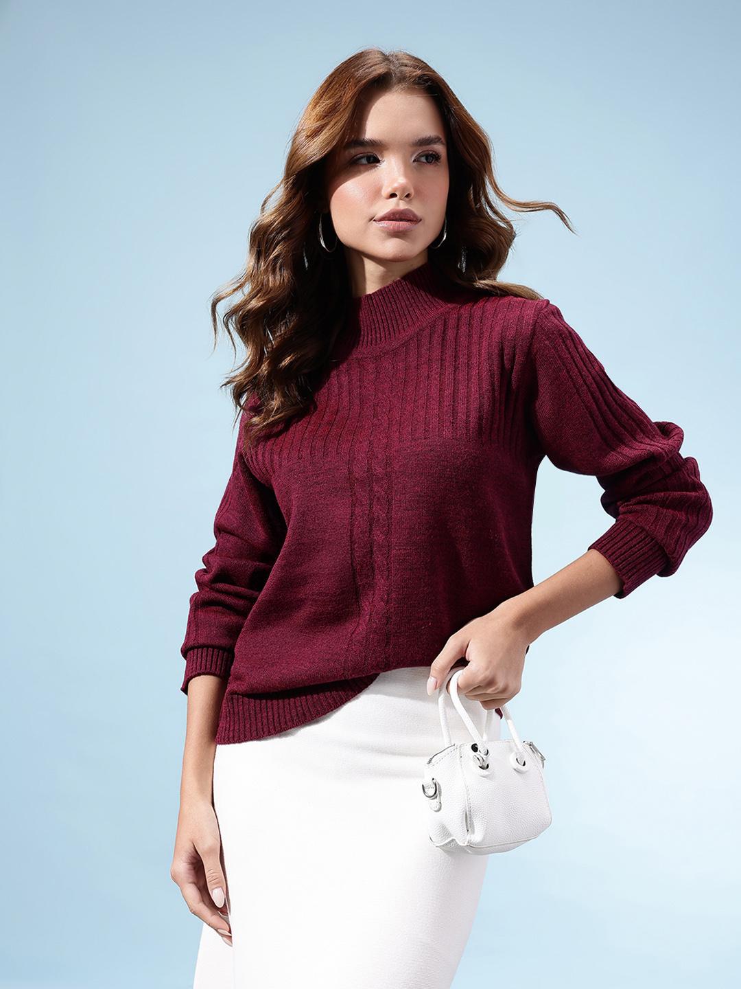 Buy SZN Women Cable Knit Pullover - Sweaters for Women 35812613 | Myntra