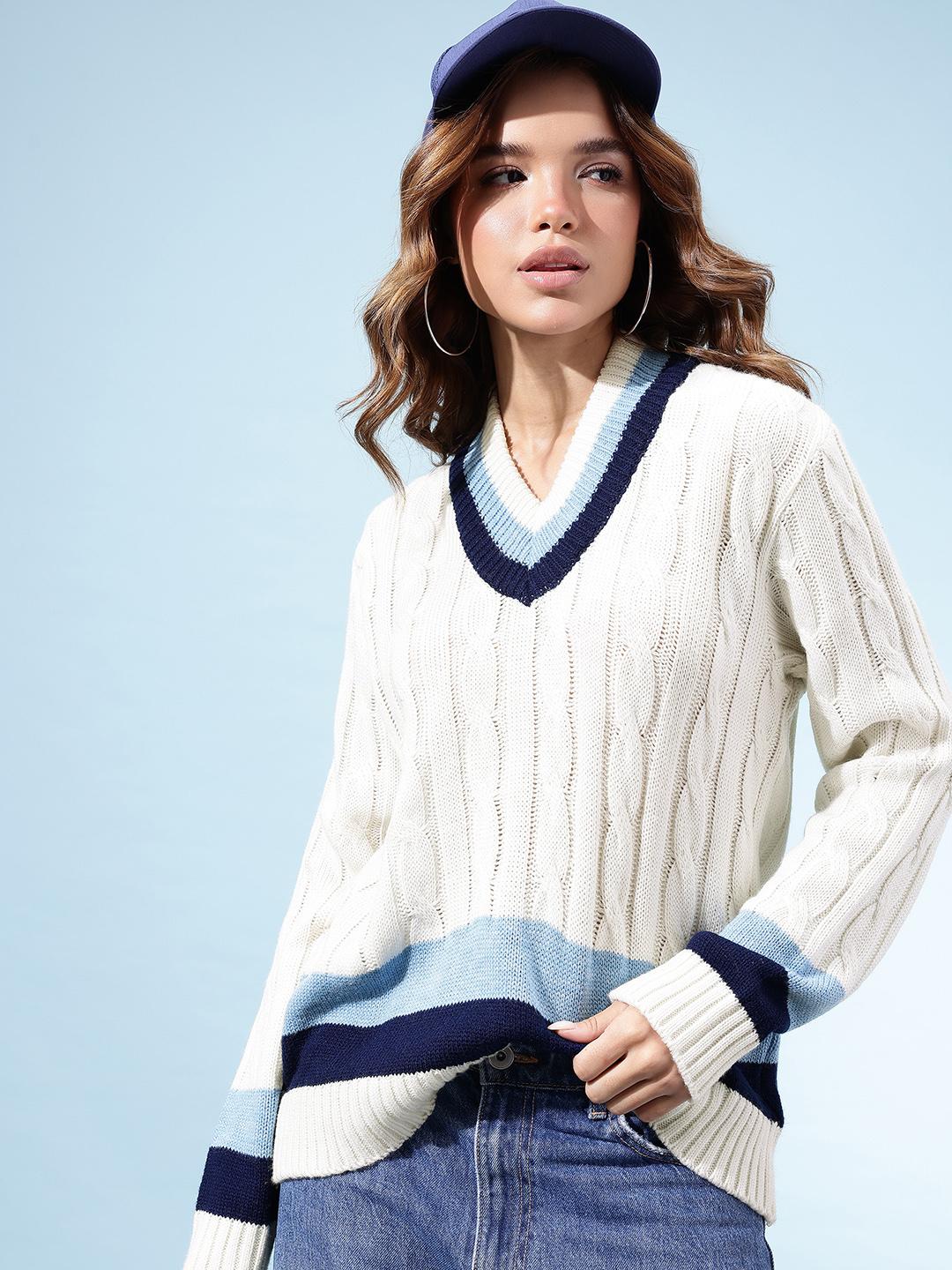 Buy SZN Women Cable Knit Pullover - Sweaters for Women 35812692 | Myntra