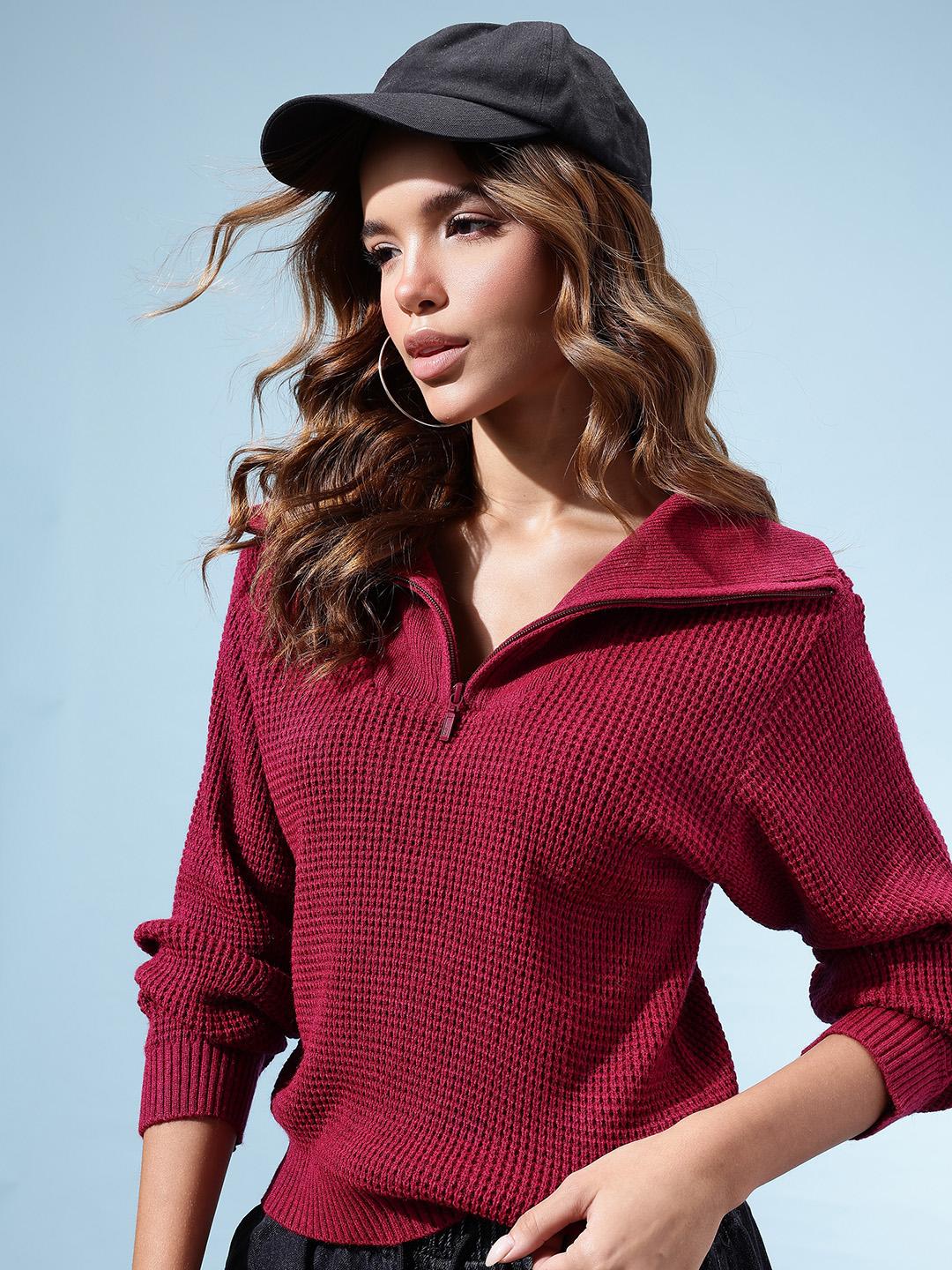 Buy SZN Women Cable Knit Pullover - Sweaters for Women 35812701 | Myntra