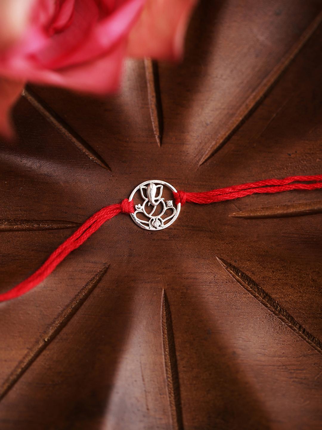 Buy Ishin 925 Pure Silver Thread Rakhi - Rakhi for Unisex 35814108 | Myntra