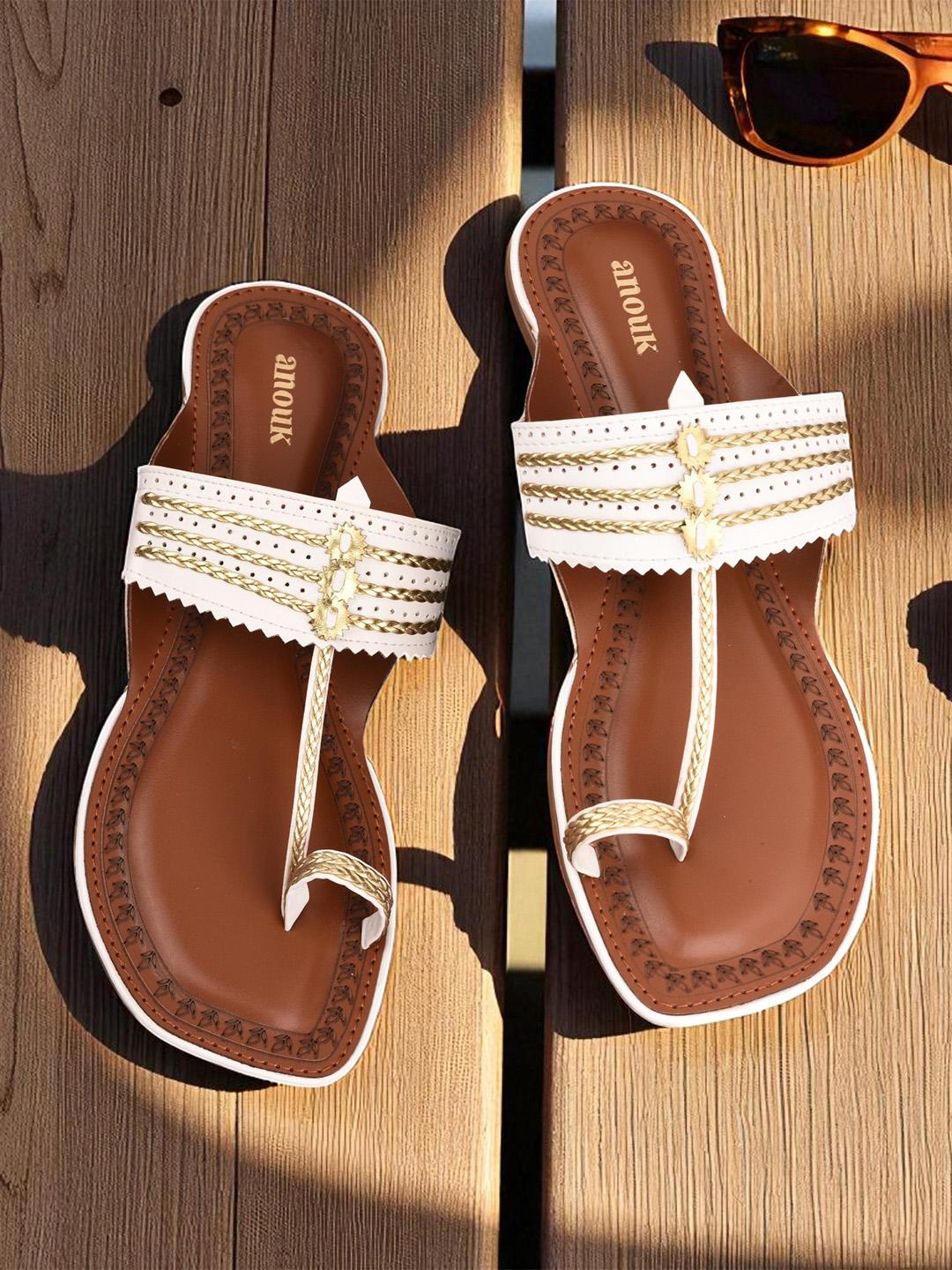 Buy Anouk Women Embellished One Toe Flats - Flats for Women 35828960 | Myntra