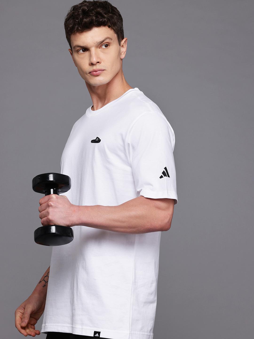 Buy ADIDAS Men Pure Cotton Slide T Shirt - Tshirts for Men 35840578 ...