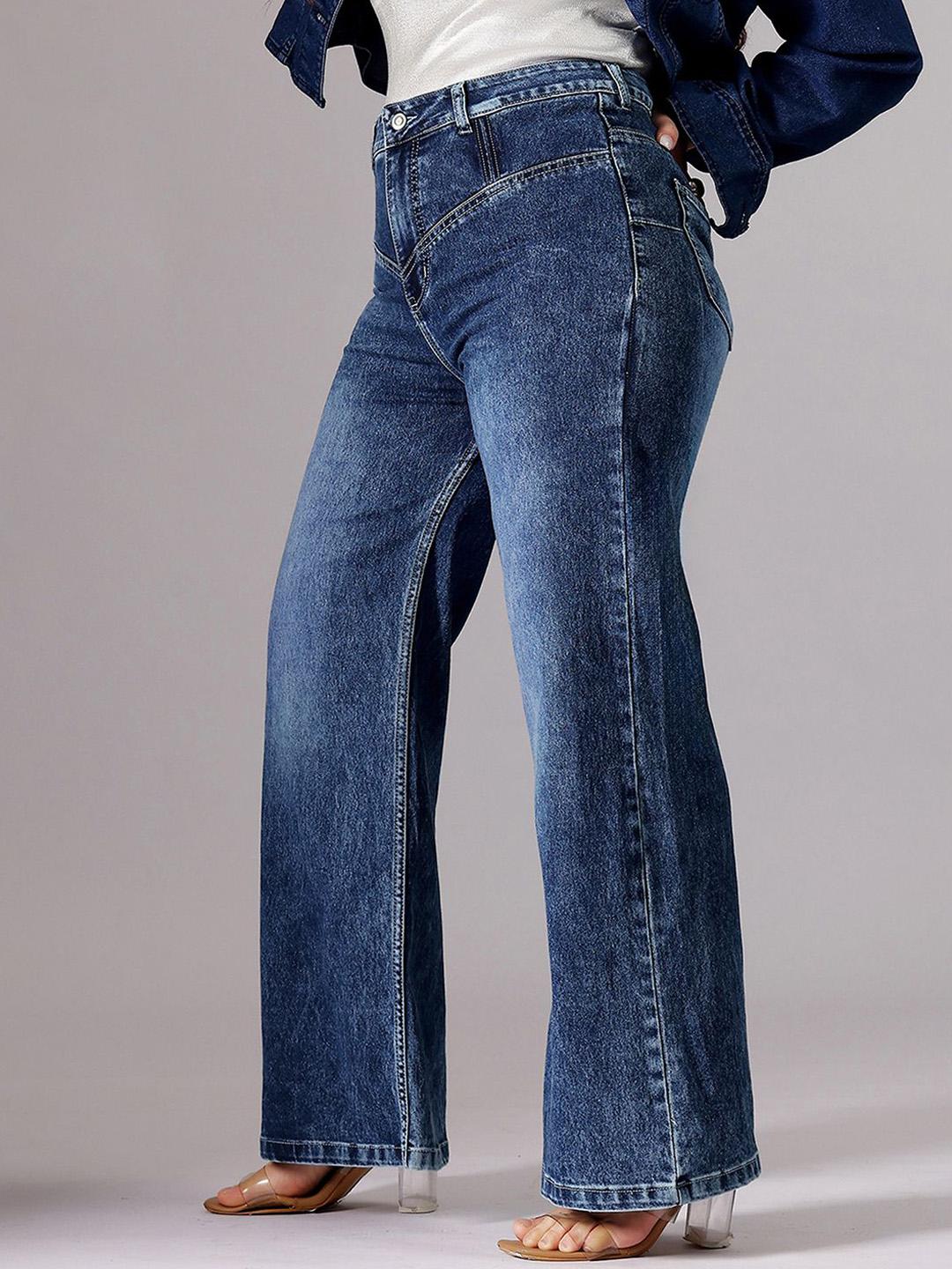 Buy Miss Chase A+ Plus Size Women High Rise Regular Length Stretchable ...