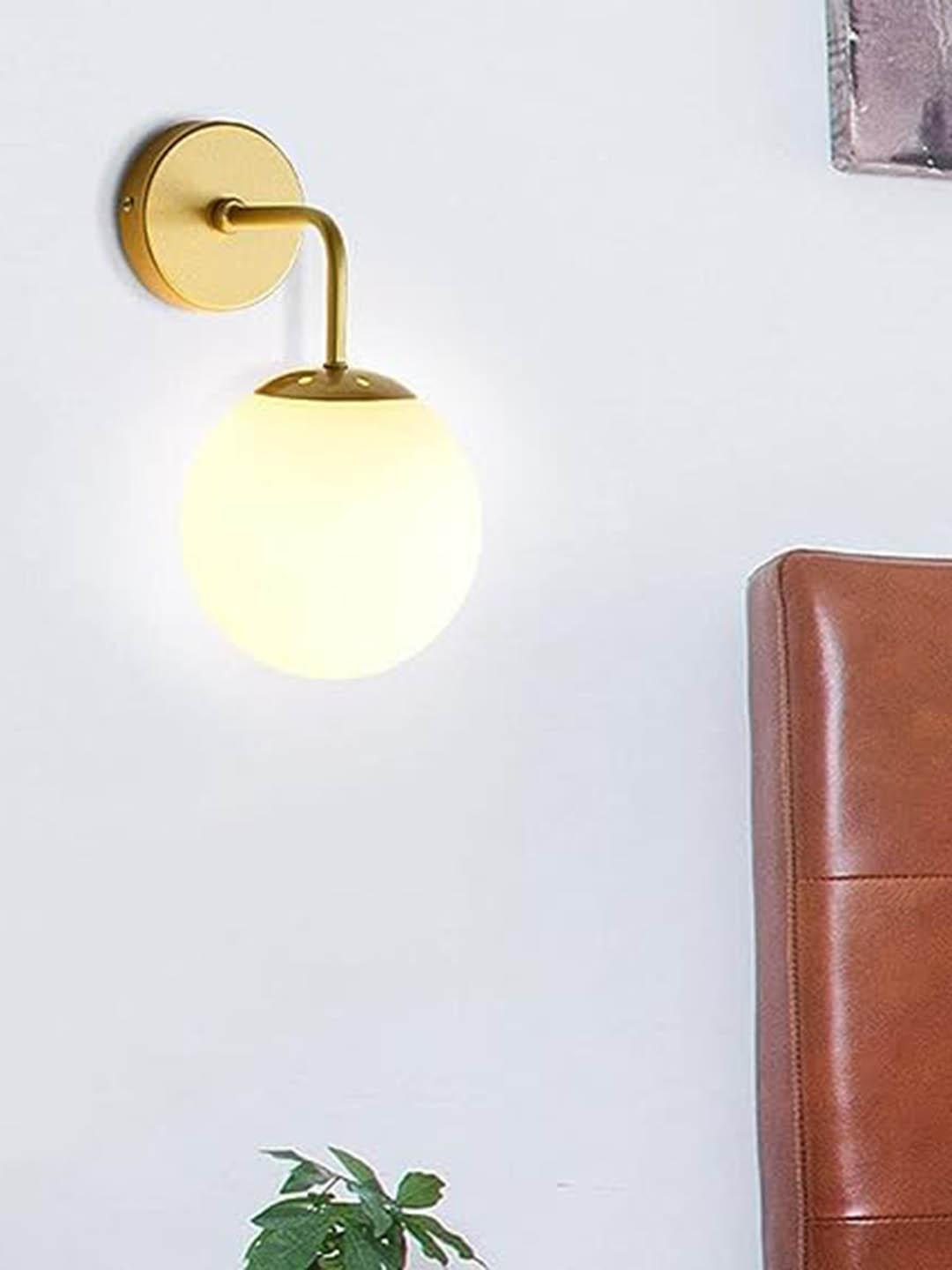 Buy SWIATLO Gold Toned Metal Wall Lamps - Wall Lamps for Unisex ...