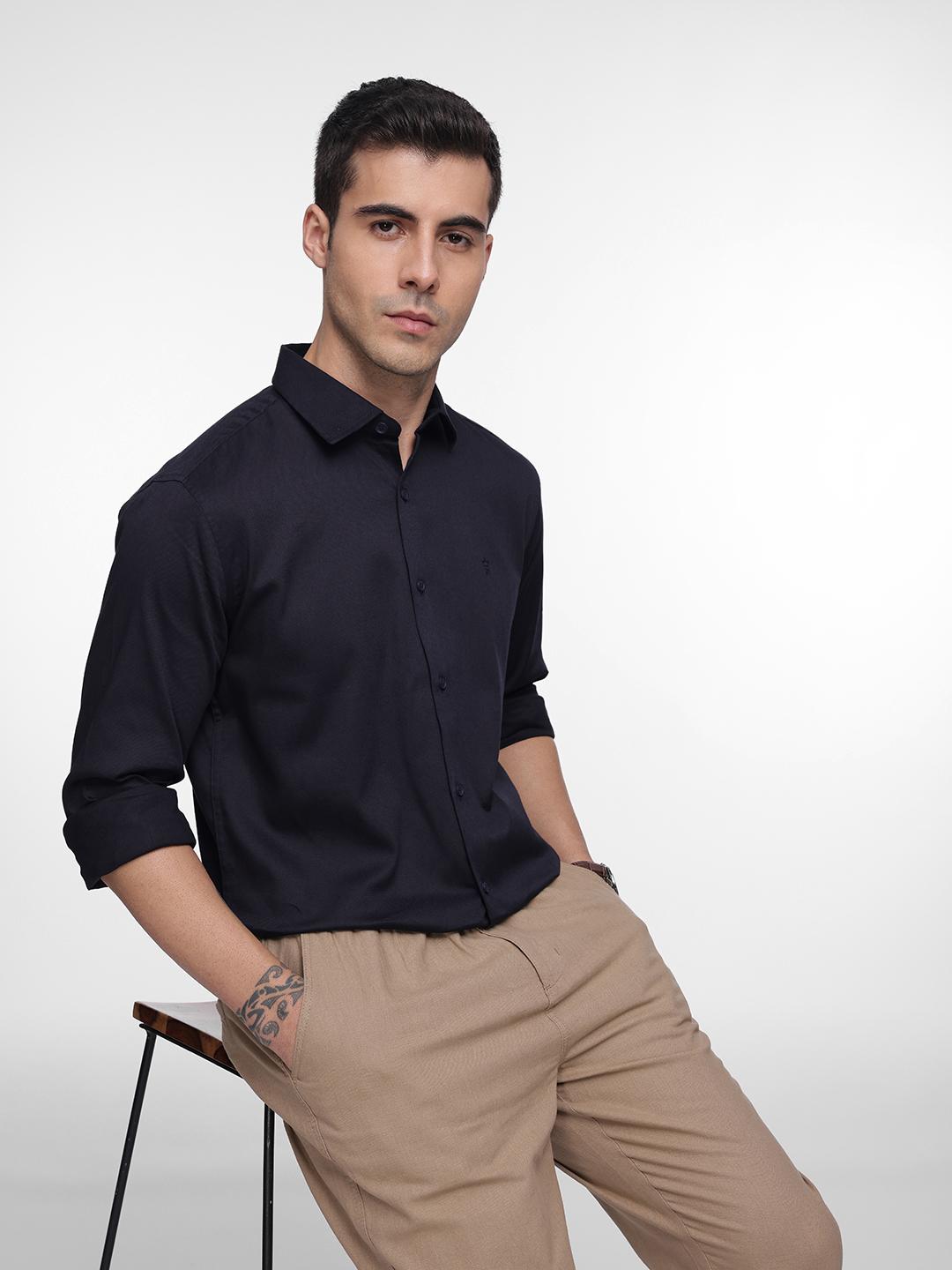Buy French Connection Men Premium Slim Fit Semiformal Shirt - Shirts ...