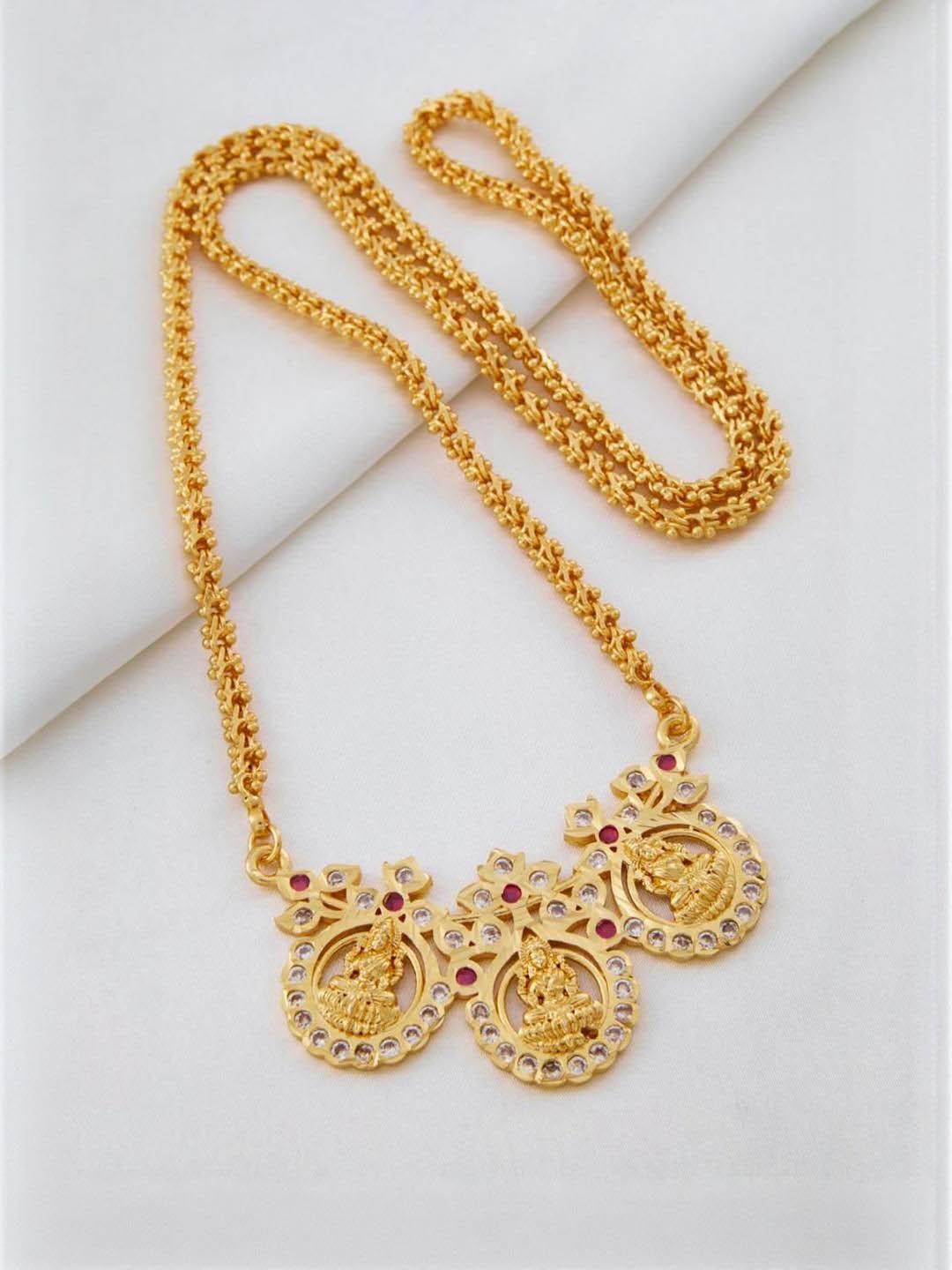 Buy SAT KAIVAL FASHION Gold Plated Artificial Stones Mangalsutra ...