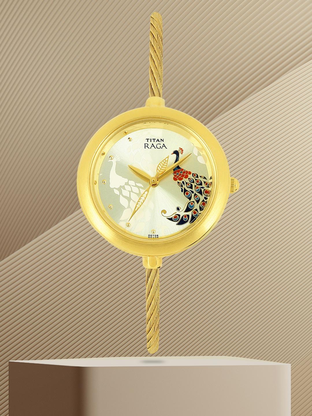 Buy Titan Raga Garden Of Eden Quartz Analog With Champagne Dial Watch ...