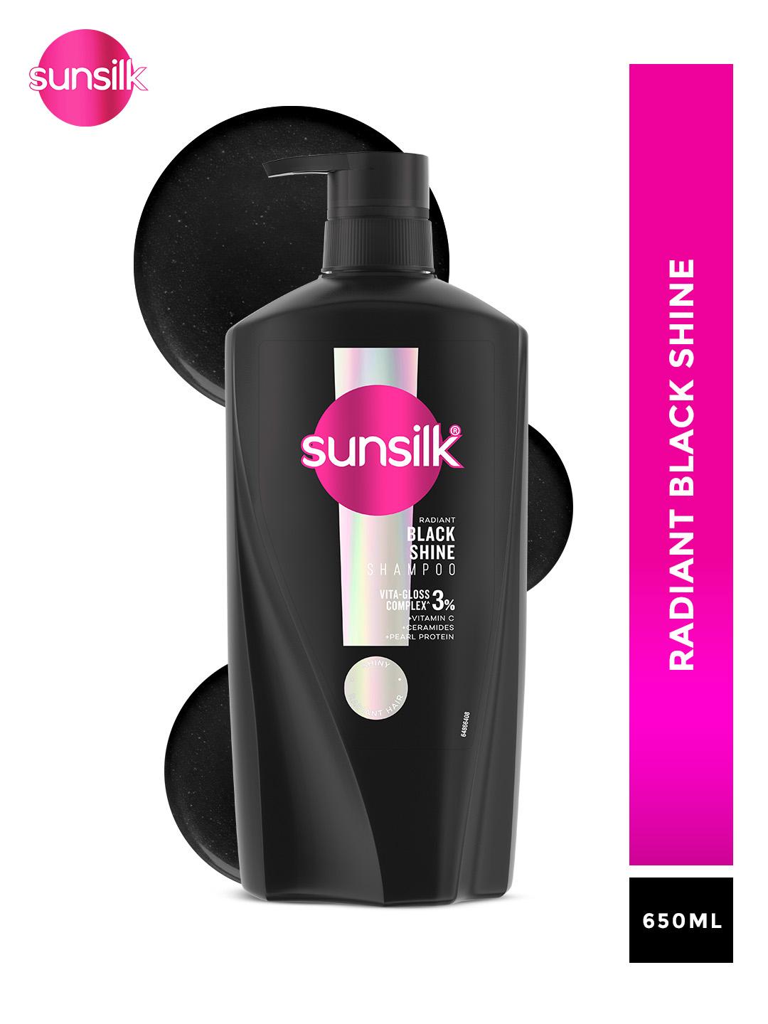 Buy Sunsilk Radiant Black Shine Shampoo 650 Ml - Shampoo for Unisex ...