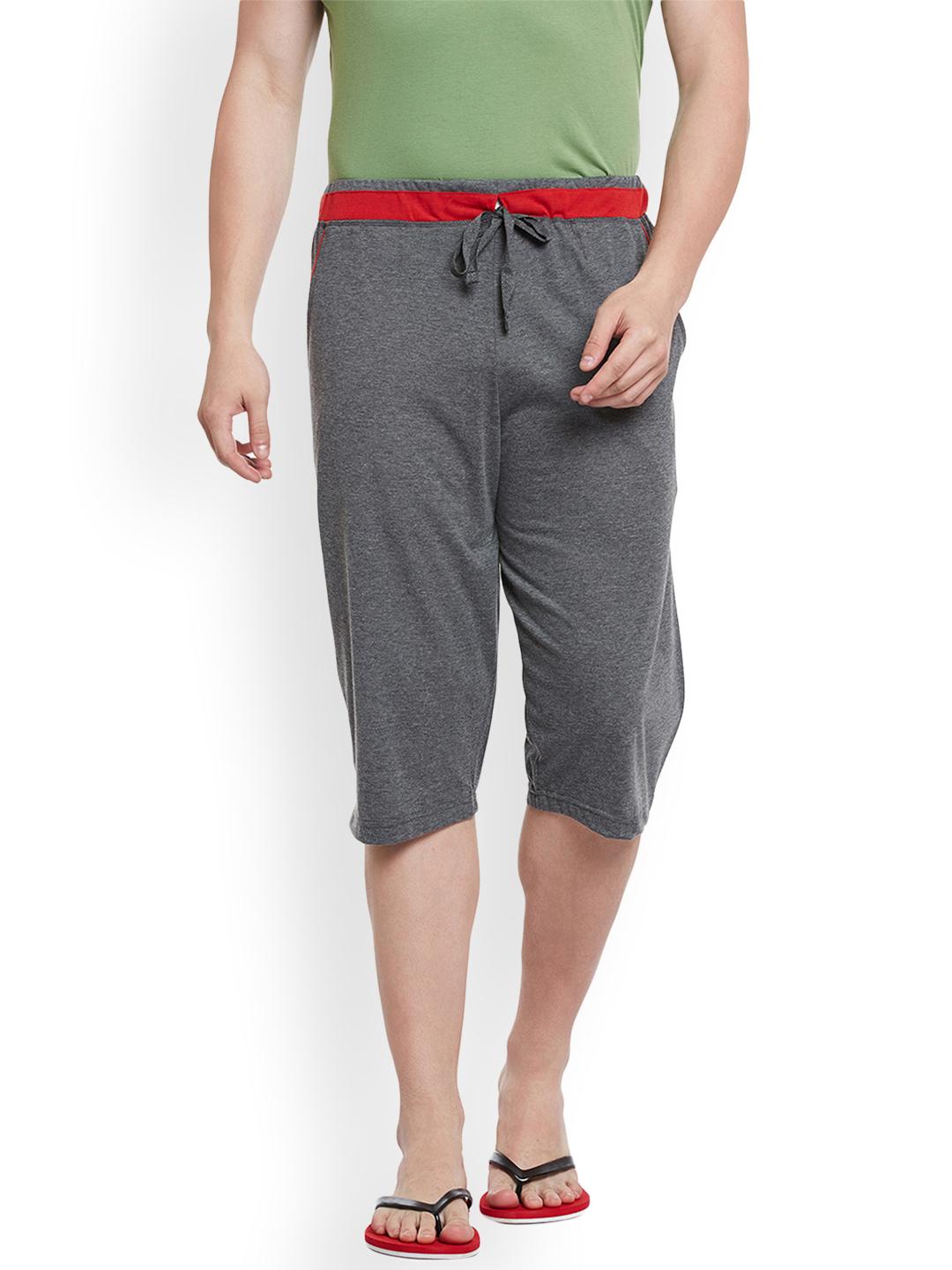Buy MACK JONNEY Men Charcoal Solid Lounge Shorts C8 ANTHRA001 - Lounge ...