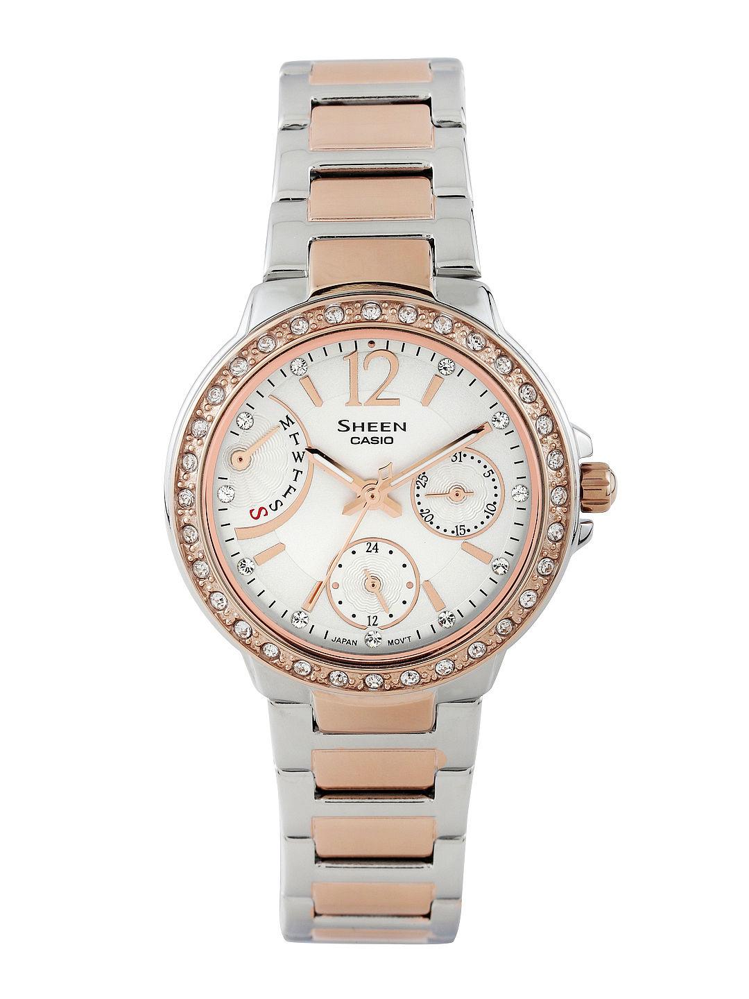 Buy CASIO Sheen Women White Multi Dial Watch SHE 3805SPG 7AUDR SX137 ...