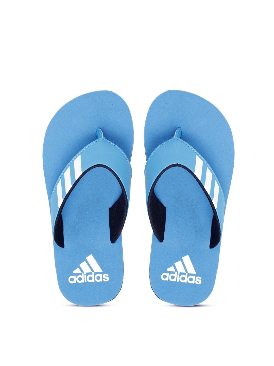 Buy ADIDAS Boys Blue Coset Solid Thong Flip Flops - Flip Flops for Boys ...