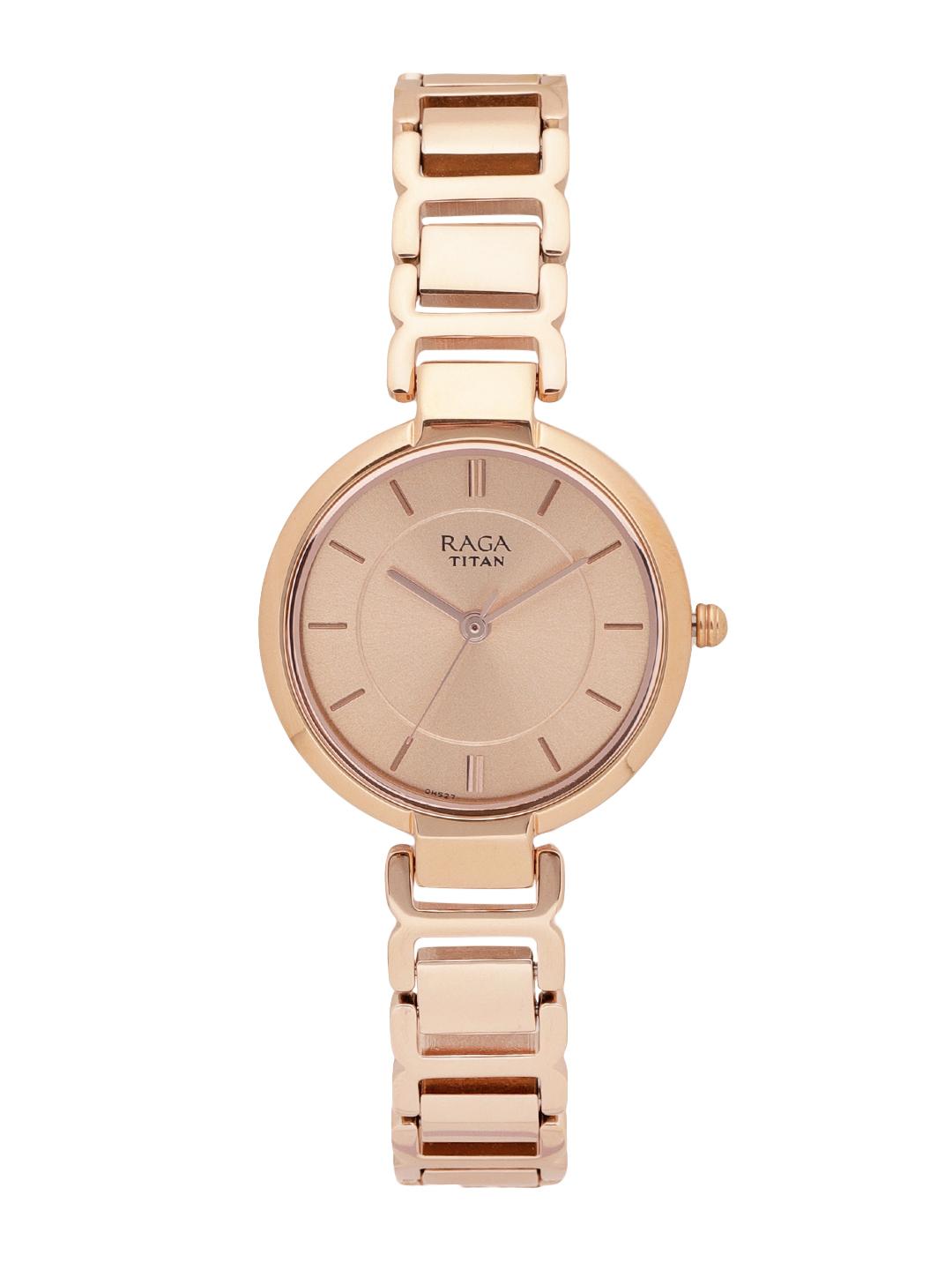 Buy Titan Raga Women Rose Gold Toned Analogue Watch 2608WM01_OR ...