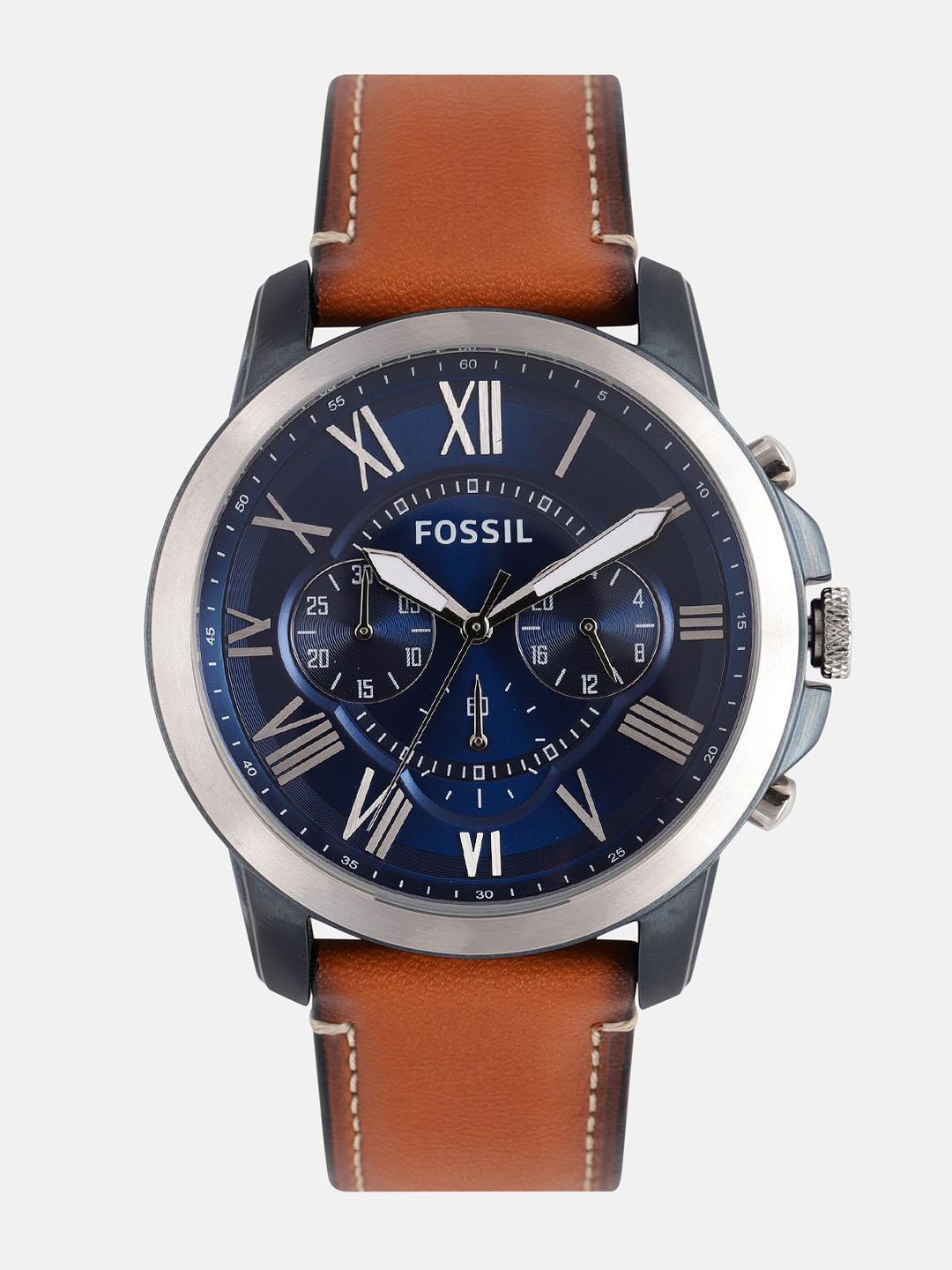 Buy Fossil Men Blue Analogue Watch FS5151 - Watches for Men 7078566 ...