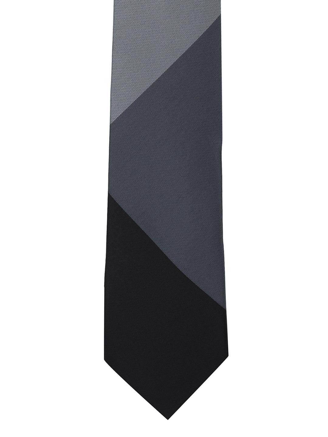 Buy The Tie Hub Black & Grey Checked Broad Tie - Ties for Men 7084796 ...