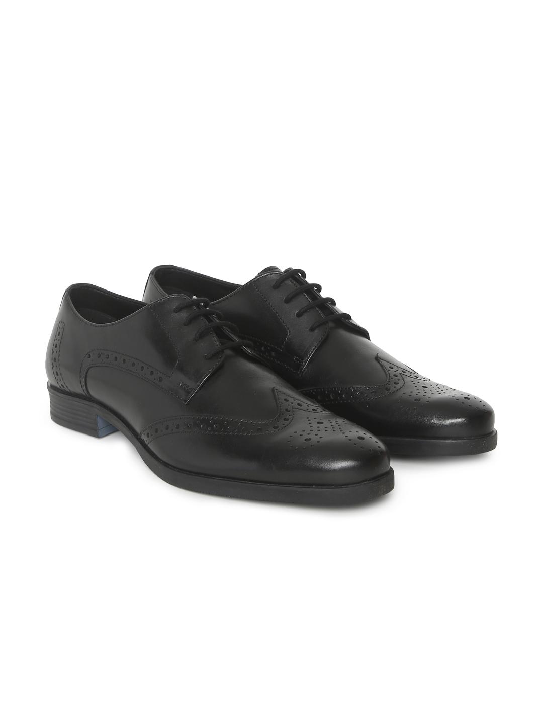 Buy Jack & Jones Men Black JFW BRADLEY Leather Formal Brogues - Formal ...