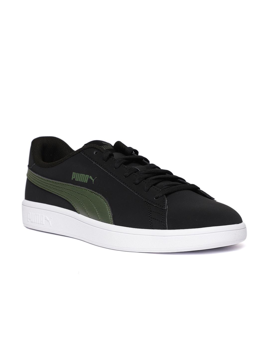 Buy Puma Unisex Black Smash V2 Buck Sneakers - Casual Shoes for Unisex ...