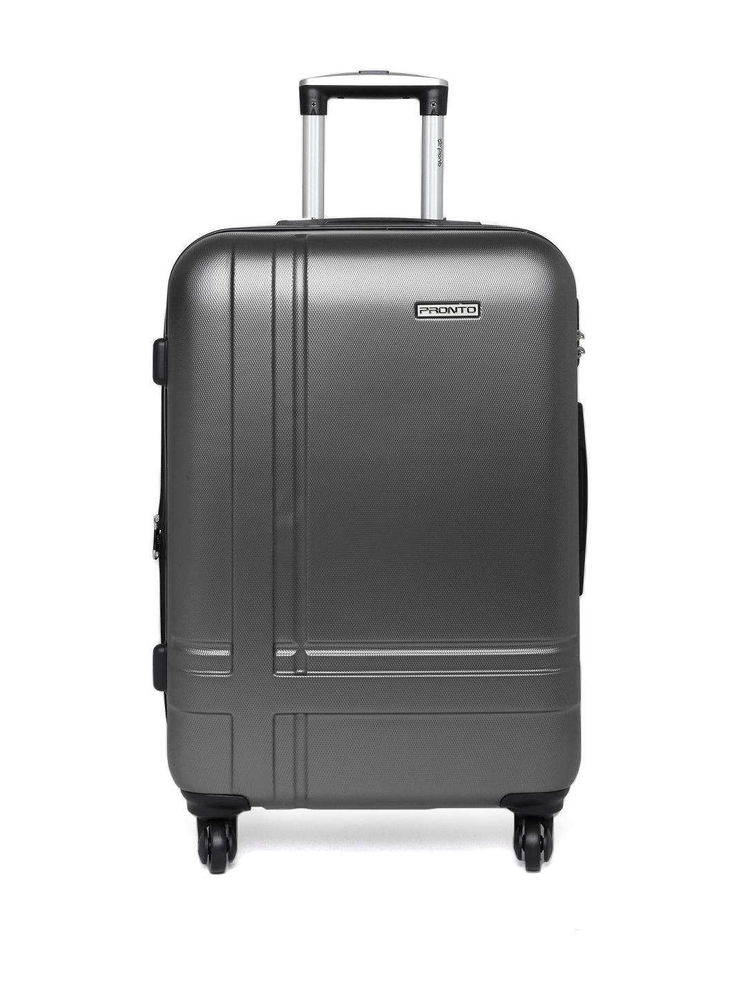 Buy Pronto Unisex Grey LATINA 4 W Spinner 78 Large Trolley Suitcase ...