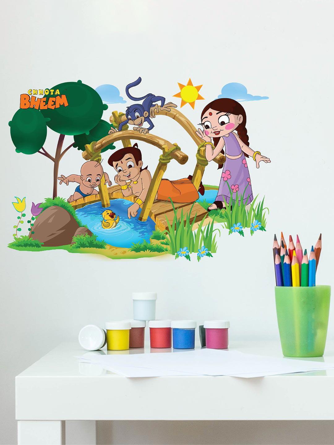 Buy Asian Paints Multicoloured Kids Chhota Bheem Printed Wall Sticker ...