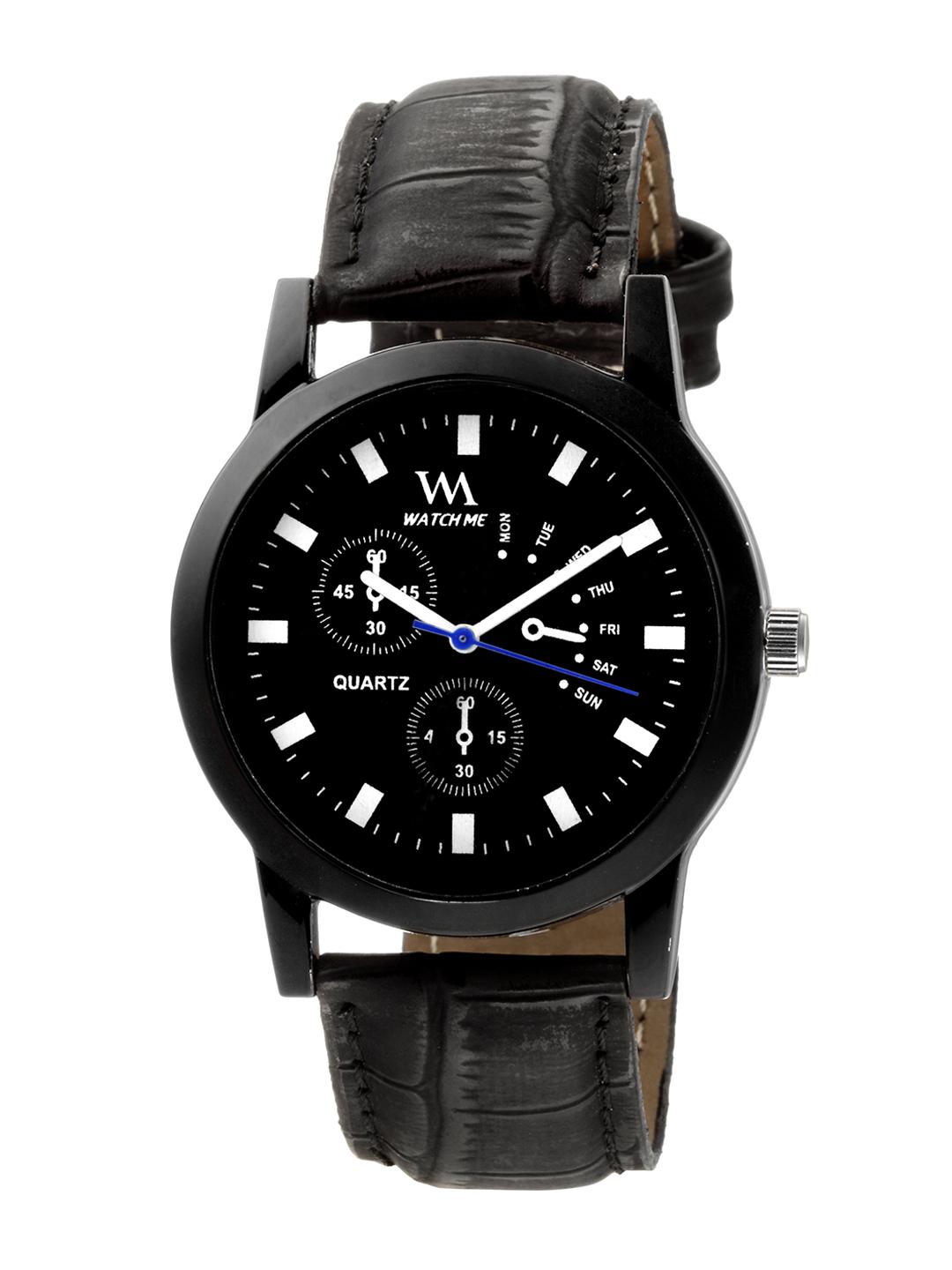 Buy WM Men Black Analogue Watch WMC 003z - Watches for Men 7702631 | Myntra