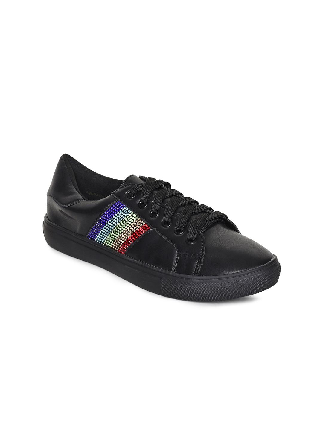 Buy Addons Women Black Sneakers - Casual Shoes for Women 7717740 | Myntra