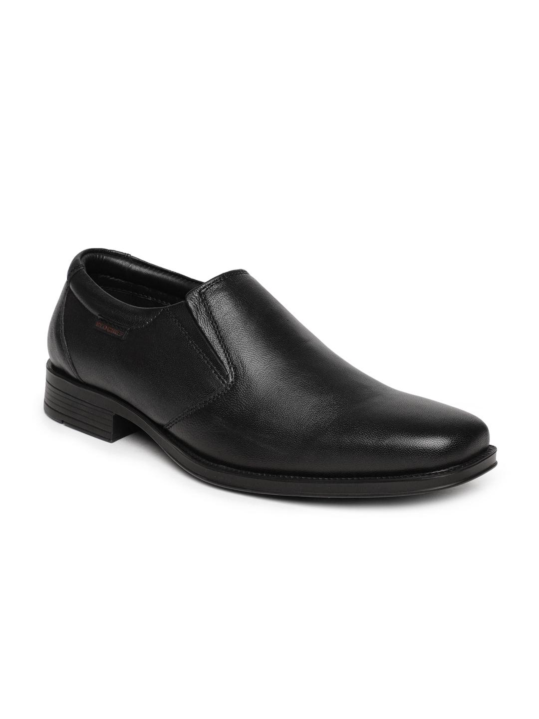 Buy Red Chief Men Black Leather Formal Slip On Shoes - Formal Shoes for ...