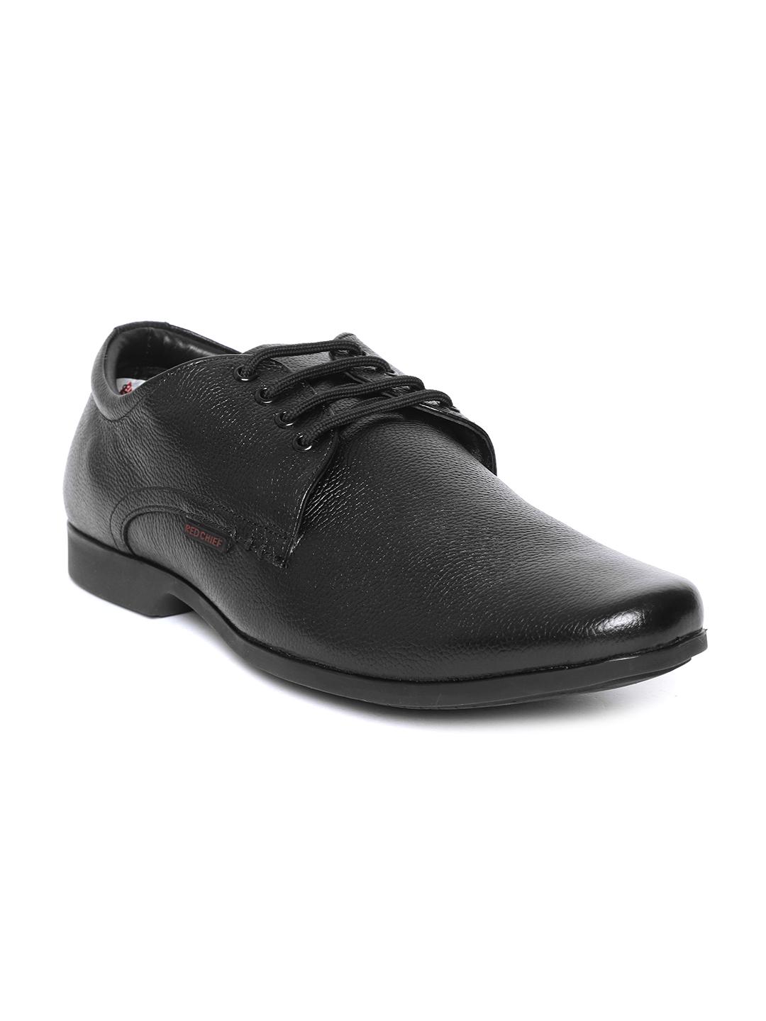 Buy Red Chief Men Black Leather Formal Derby Shoes - Formal Shoes for ...