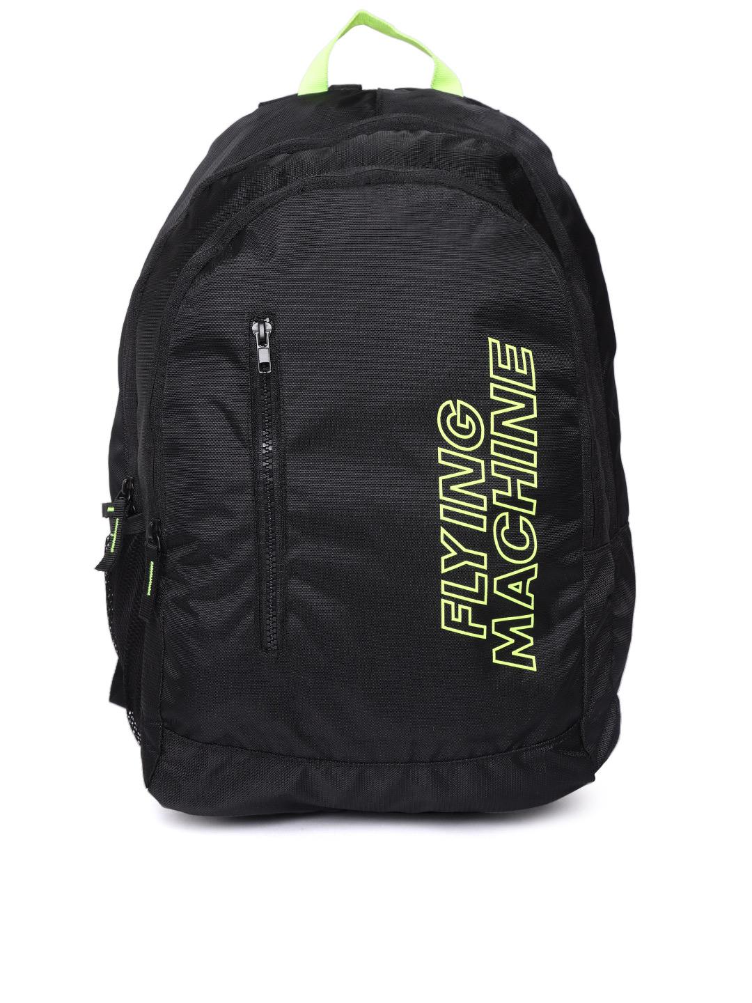Buy Flying Machine Men Black Brand Logo Laptop Backpack - Backpacks for ...