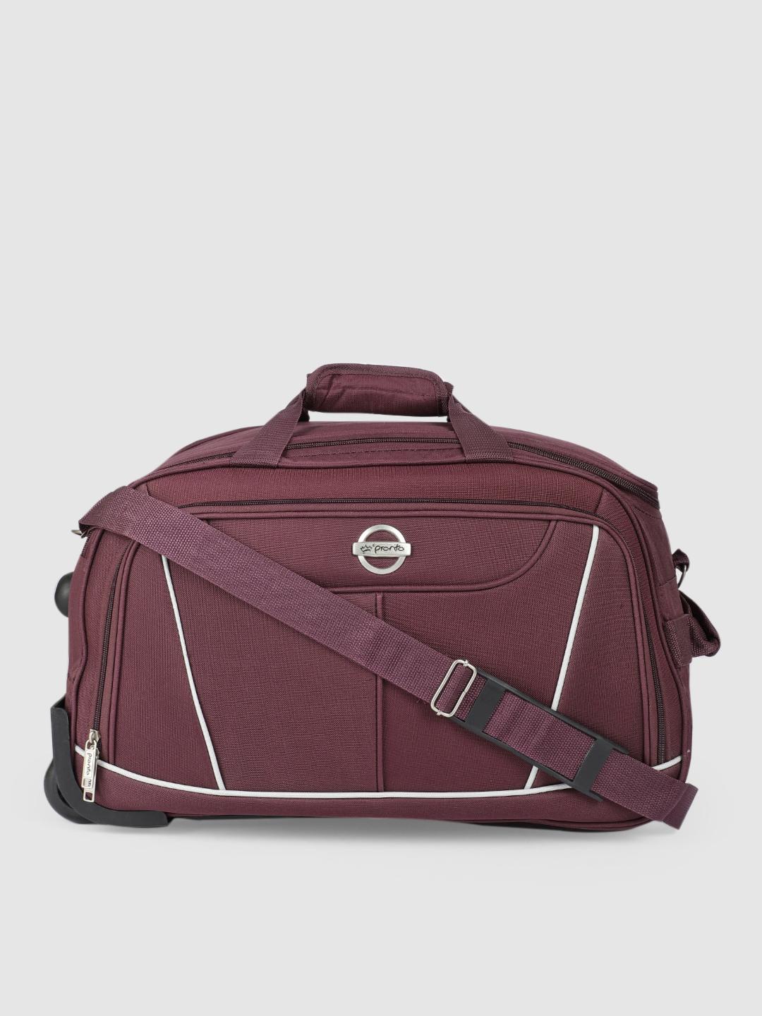 Buy Pronto Unisex Purple Miami 6572 CF Cabin Duffel Trolley Bag ...