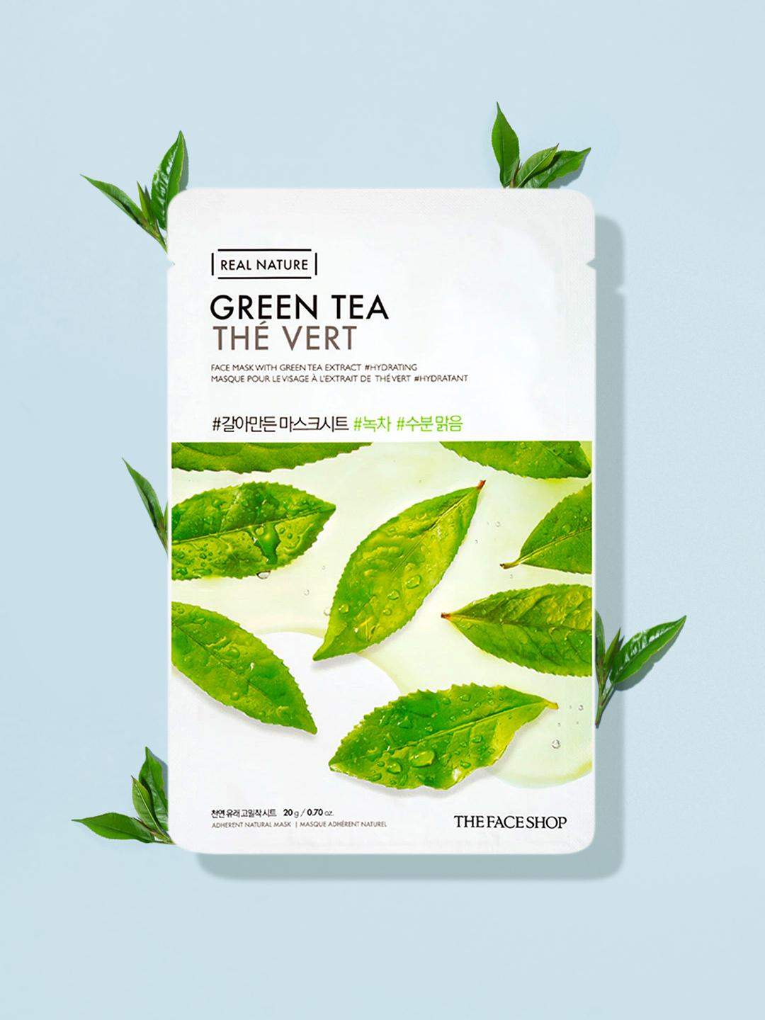 Buy The Face Shop Real Nature Green Tea Face Mask 20 Gm - Sheet Masks ...