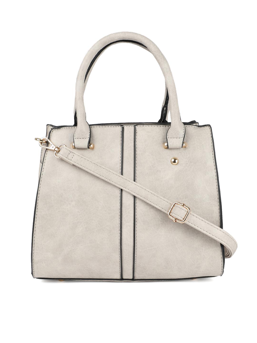 Buy CODE By Lifestyle Beige Solid Handheld Bag - Handbags for Women ...