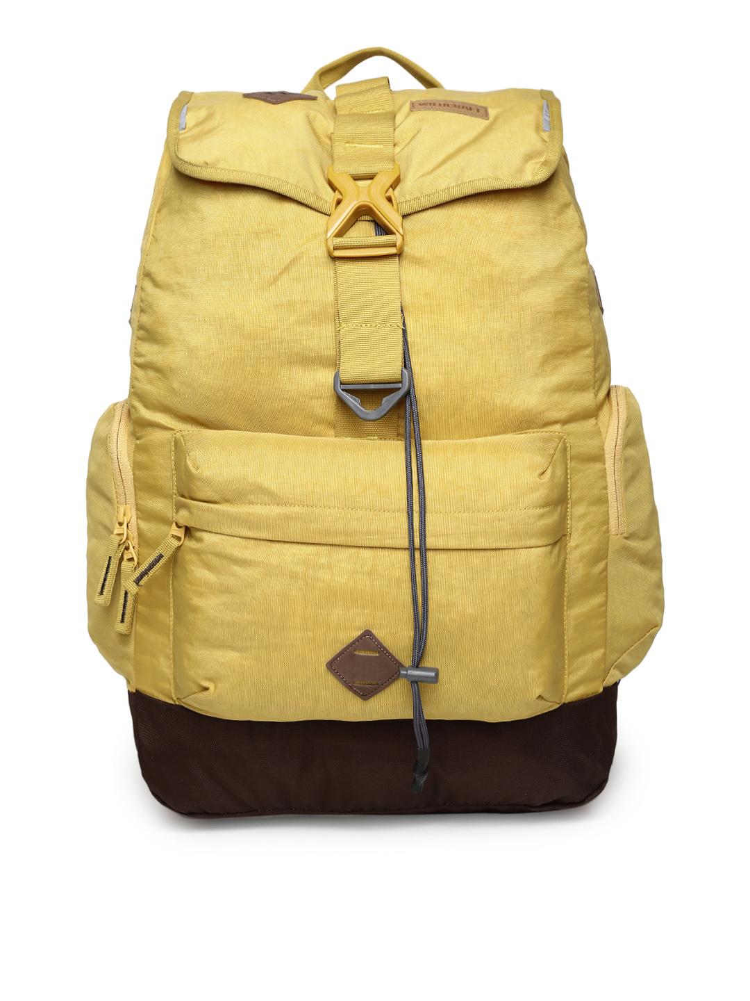 Buy Wildcraft Unisex Yellow Solid Backpack - Backpacks for Unisex ...