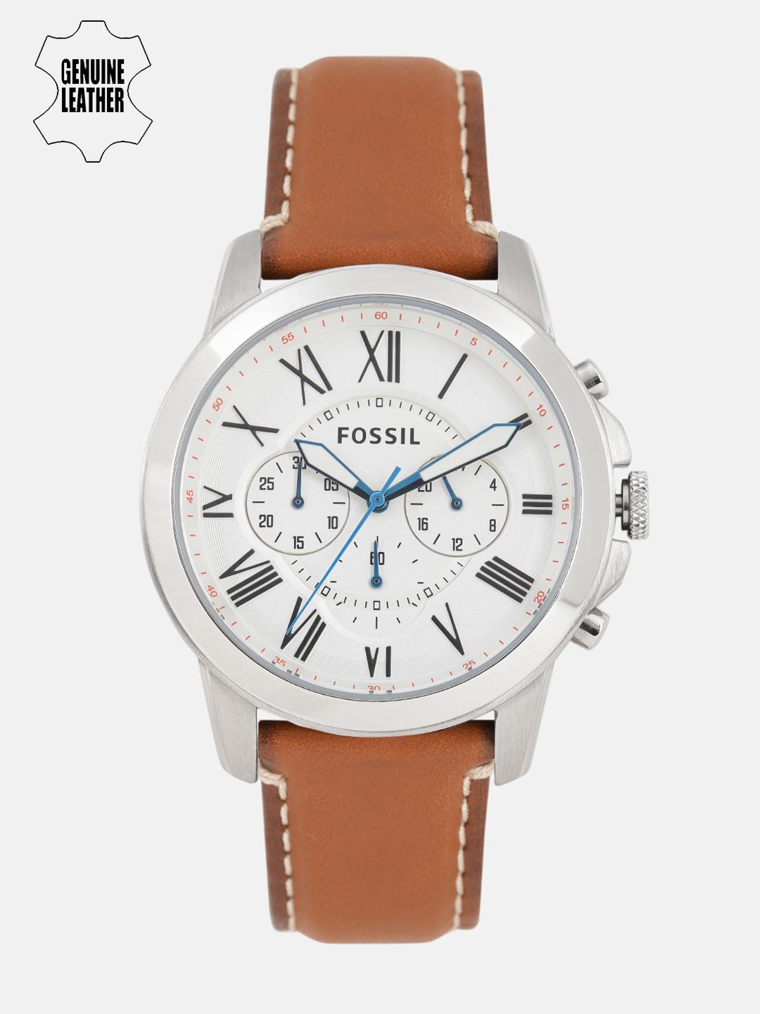 Buy Fossil Men White Factory Serviced Analogue Watch FS5060 - Watches ...