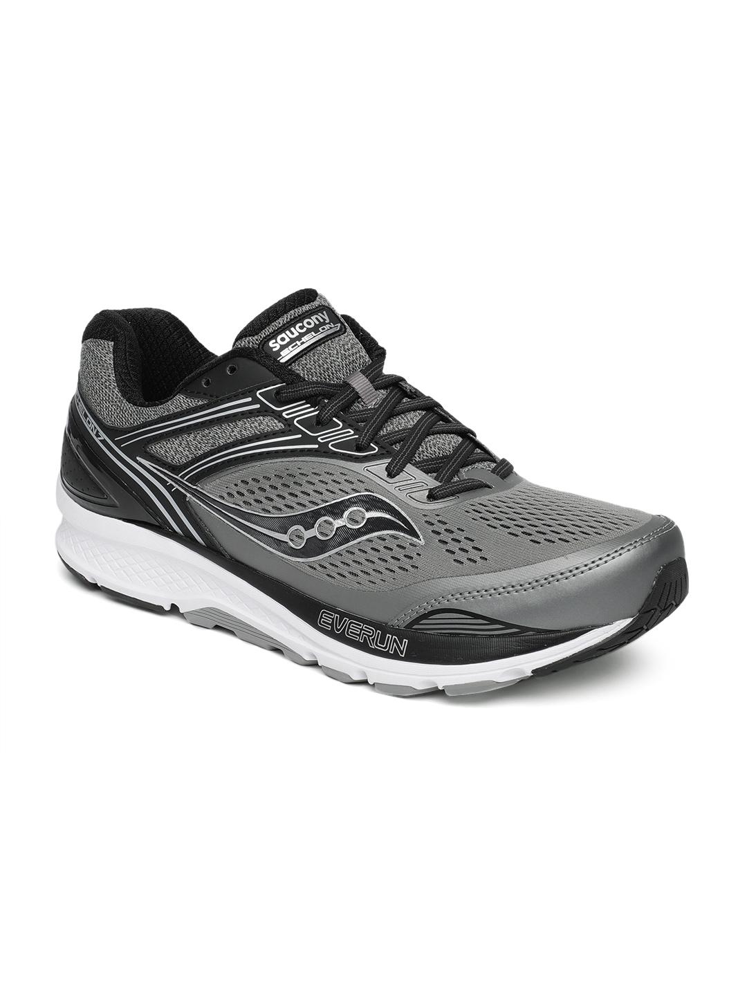 Buy Saucony Men Grey & Black ECHELON 7 Running Shoes - Sports Shoes for ...