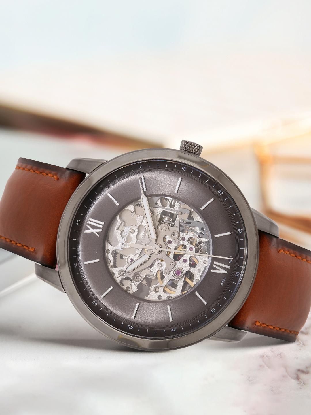Buy Fossil NEUTRA AUT Men Grey Analogue Watch ME3161 - Watches for Men ...
