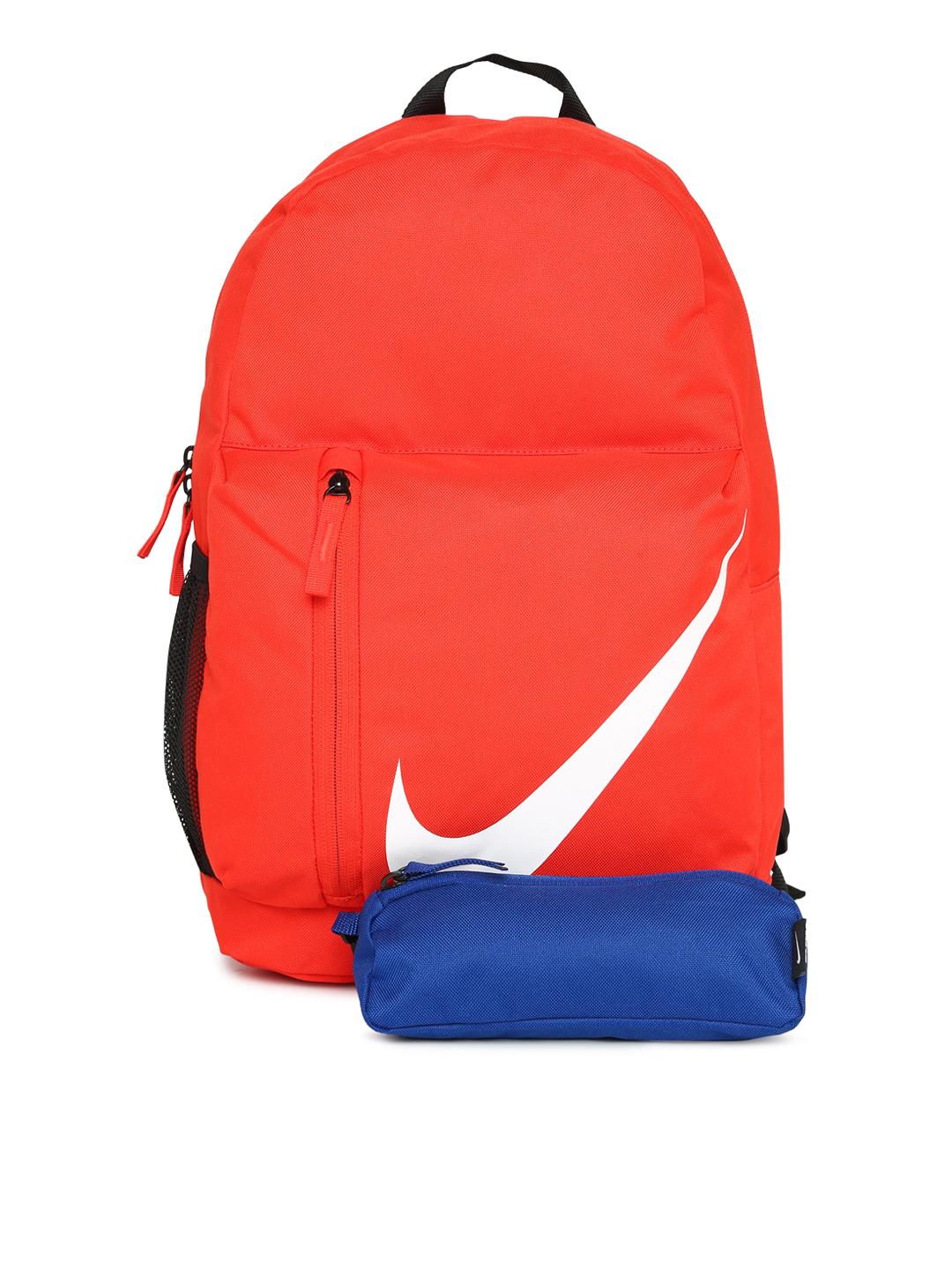 Buy Nike Kids Red Elemental Brand Logo Backpack - Backpacks for Unisex ...