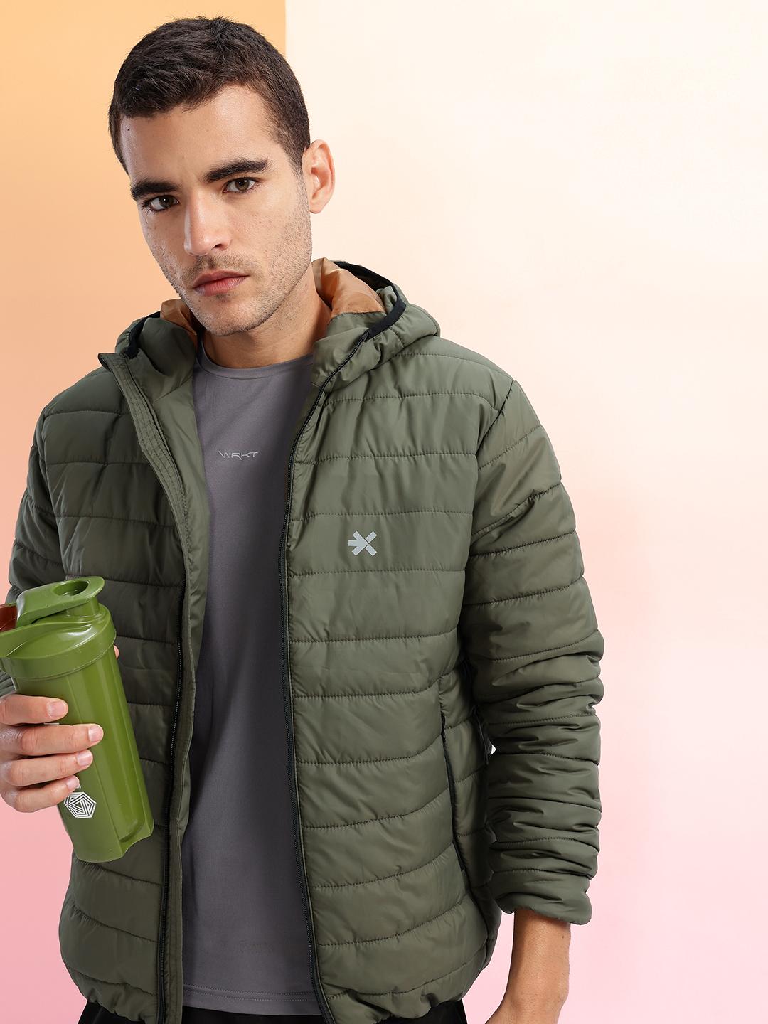 Buy HRX By Hrithik Roshan Hooded Padded Style Running Jacket With ...