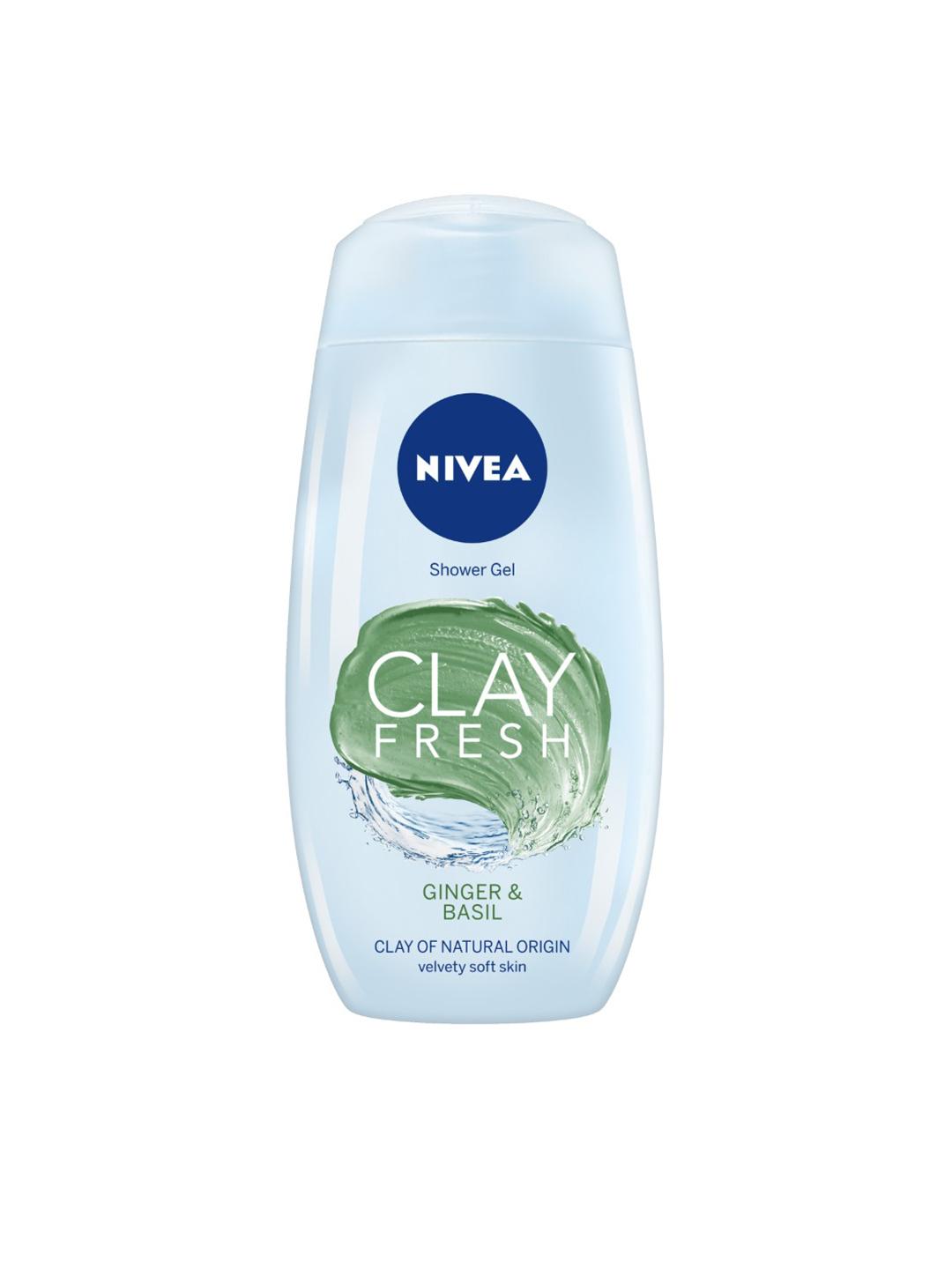 Buy NIVEA Clay Fresh Ginger & Basil Shower Gel 250ml - Body Wash And ...