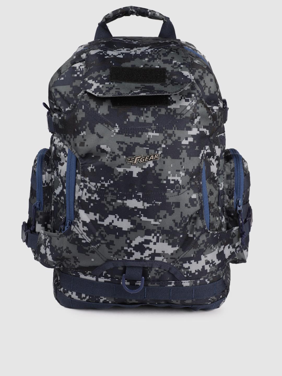 Buy F Gear Unisex Blue & Grey Military Ambush Marpat Backpack ...