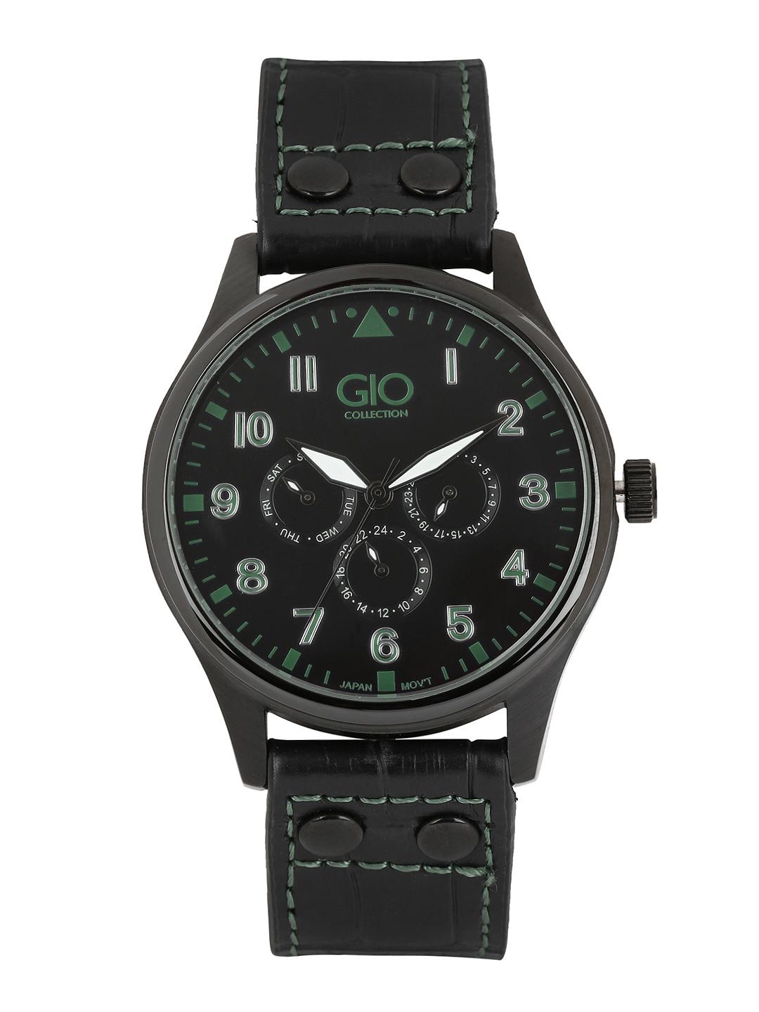 Buy GIO COLLECTION Men Black Dial Watch G0068 04 - Watches for Men ...