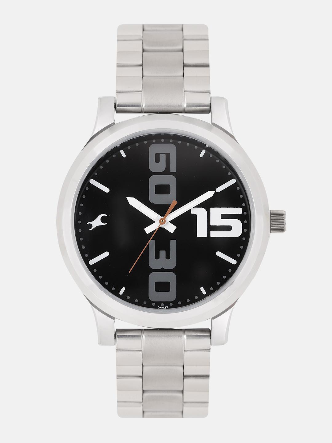 Buy Fastrack Men Black Analogue Watch 38051SM04 - Watches for Men ...