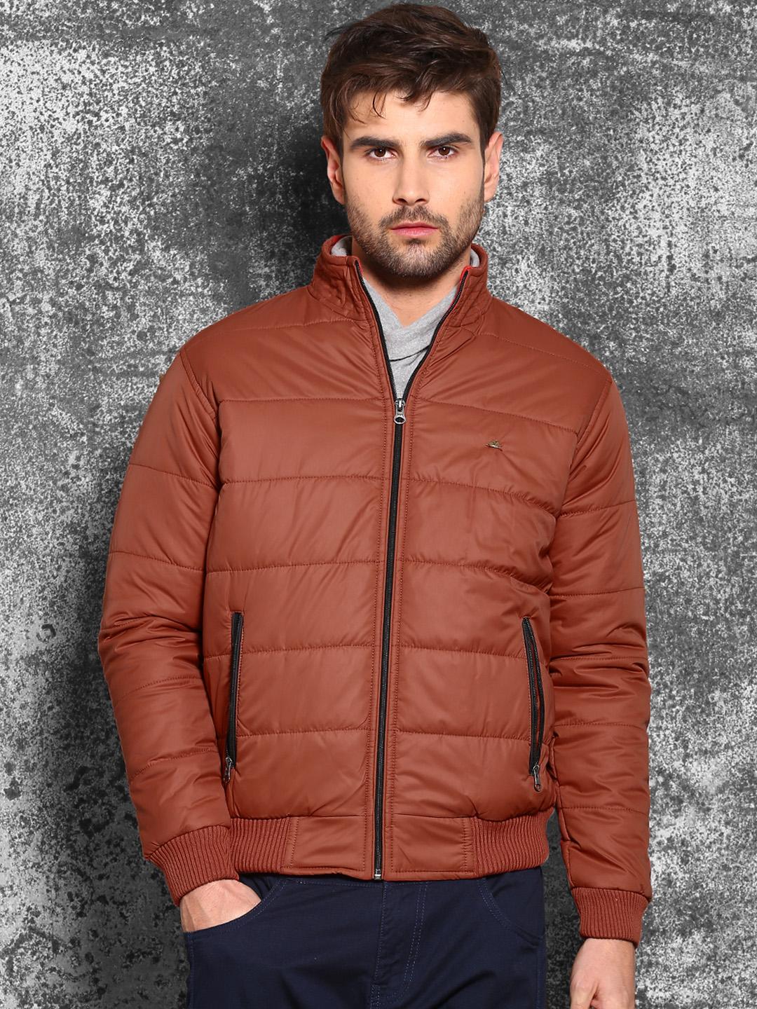 Buy WROGN Rust Red Puffer Jacket - Jackets for Men 980983 | Myntra