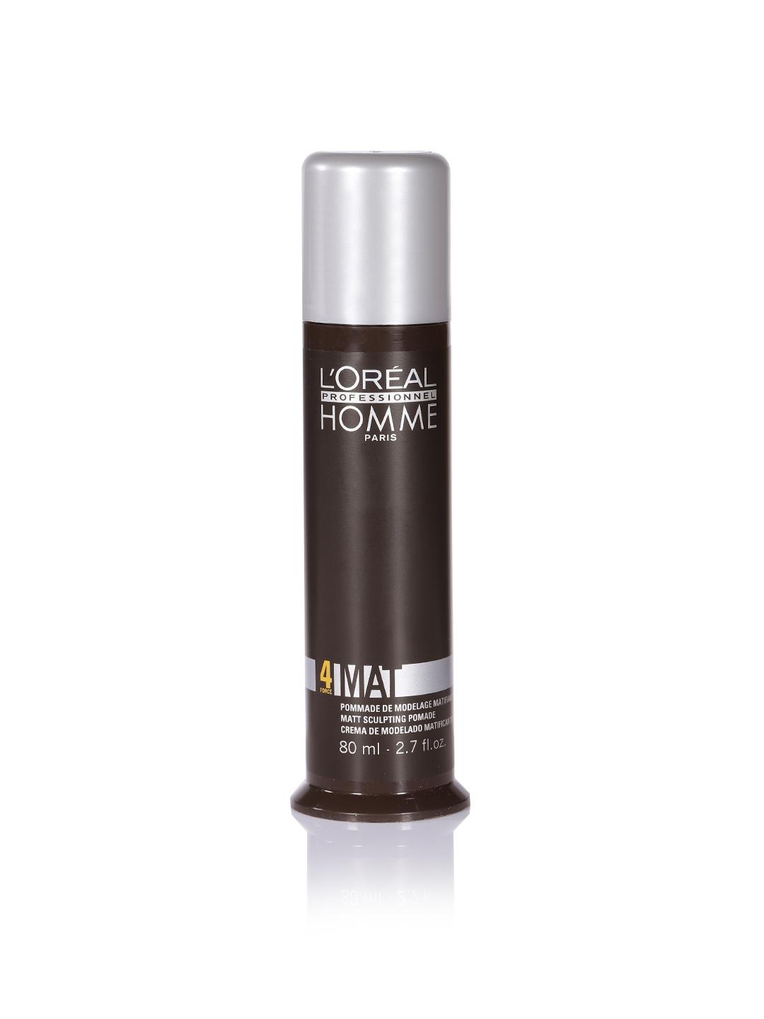 Buy LOreal Professionnel Men 4 Force Matt Sculpting Pomade 80 Ml - Hair ...