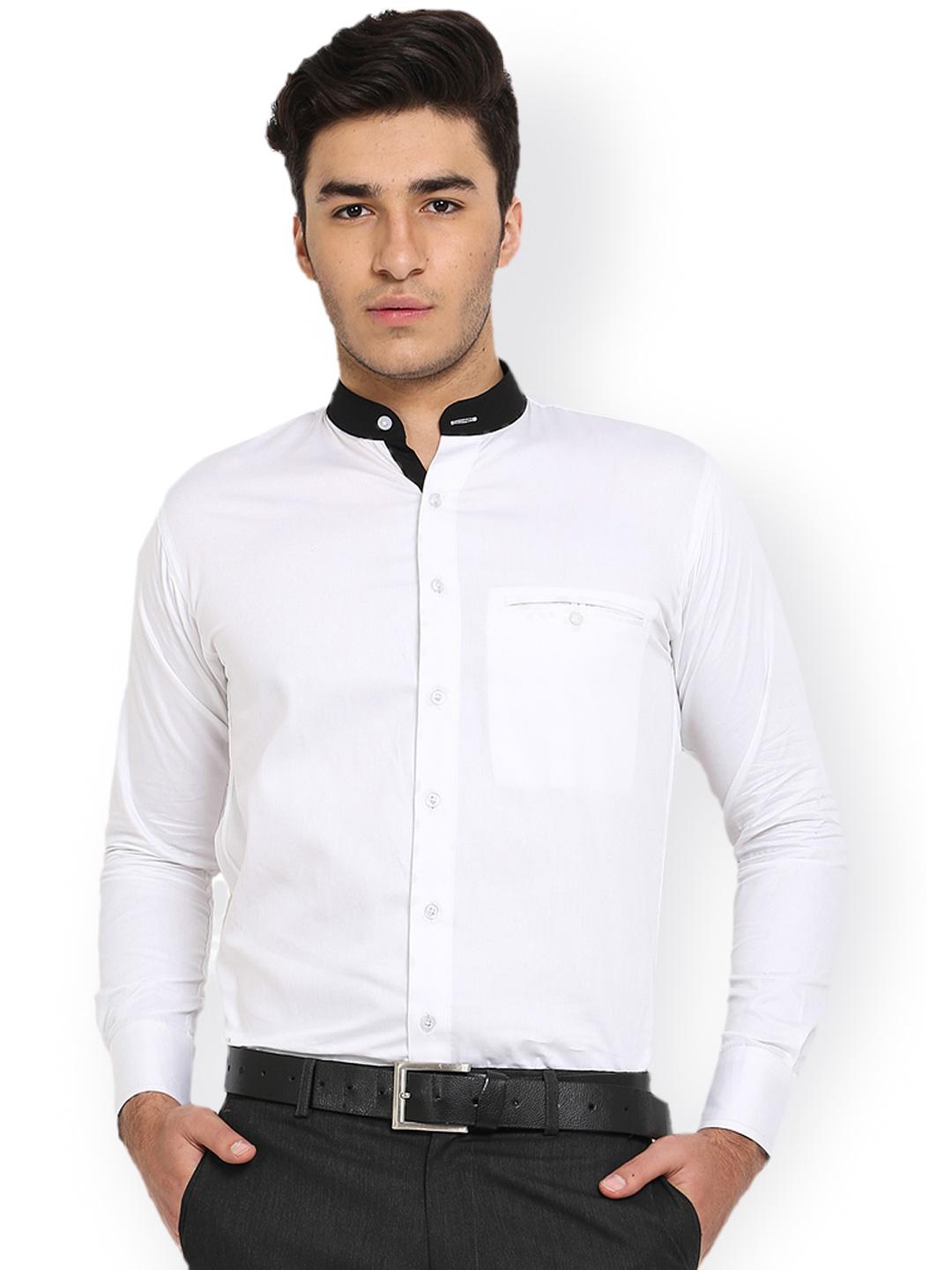 Buy Shaftesbury London White Slim Fit Formal Shirt - Shirts for Men ...