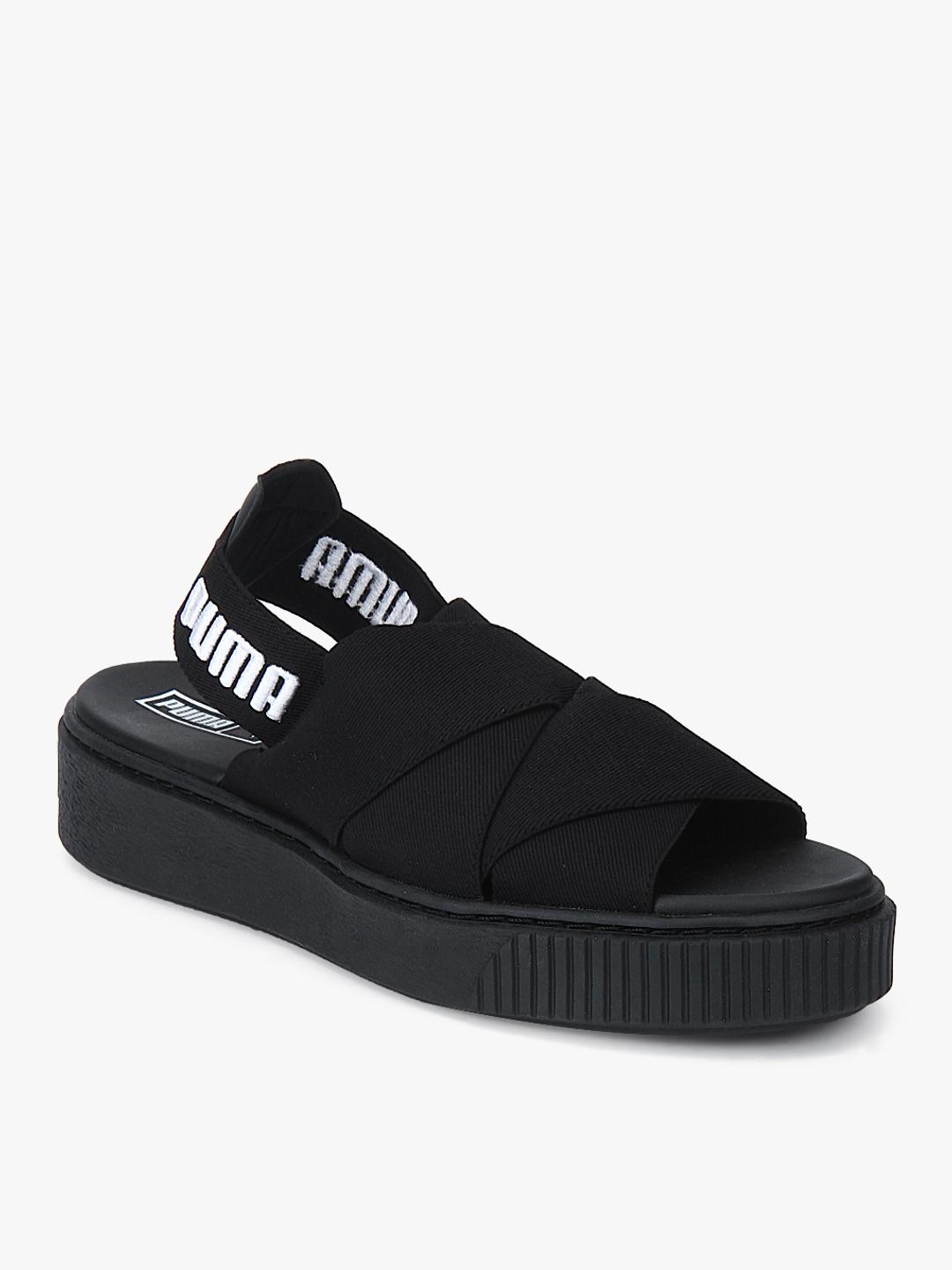 Buy Puma Platform Sandal Black Sneakers - Casual Shoes for Women ...