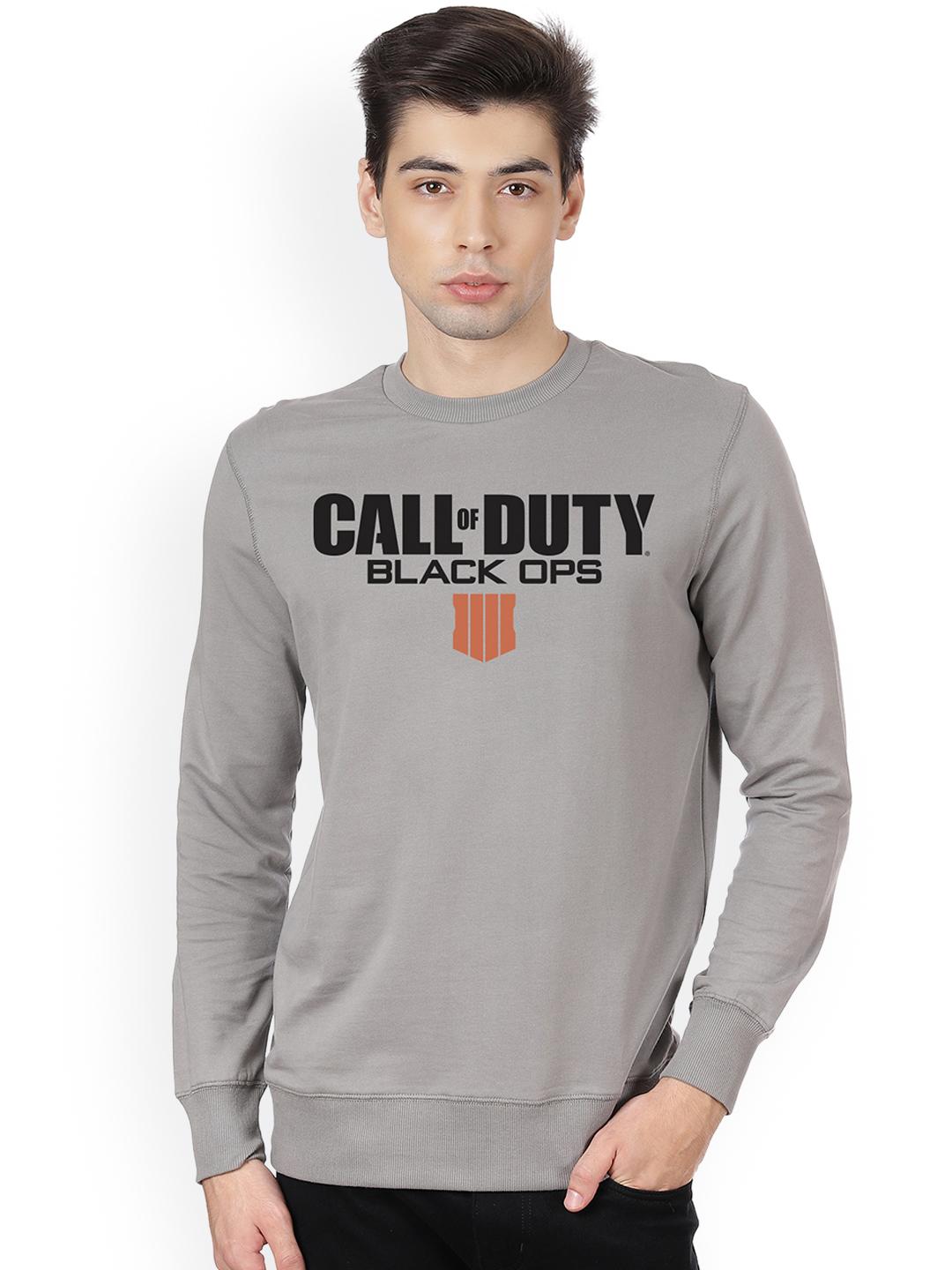 Buy Free Authority Call Of Duty Print Grey Sweatshirt For Men ...