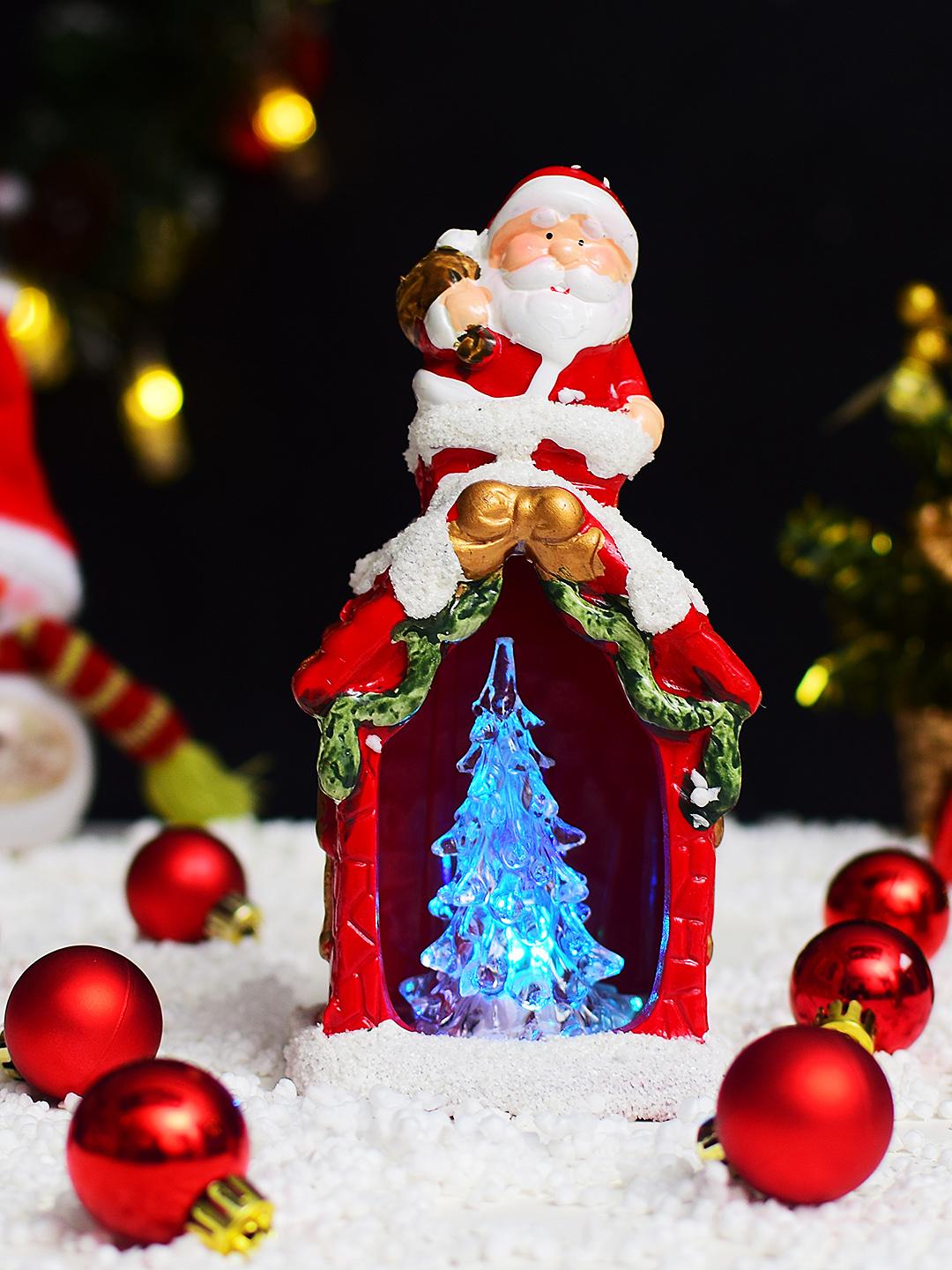Buy Archies Pack Of Fancy Santa Claus Showpiece & Tree Ornament ...
