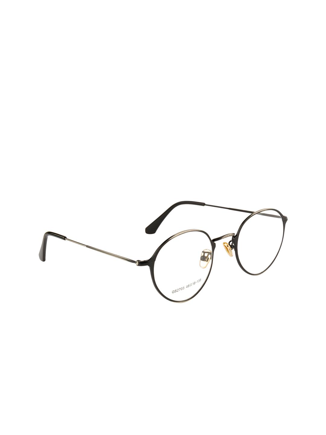 Buy Clark N Palmer Unisex Black Solid Full Rim Oval Frames CNP GS2703 ...