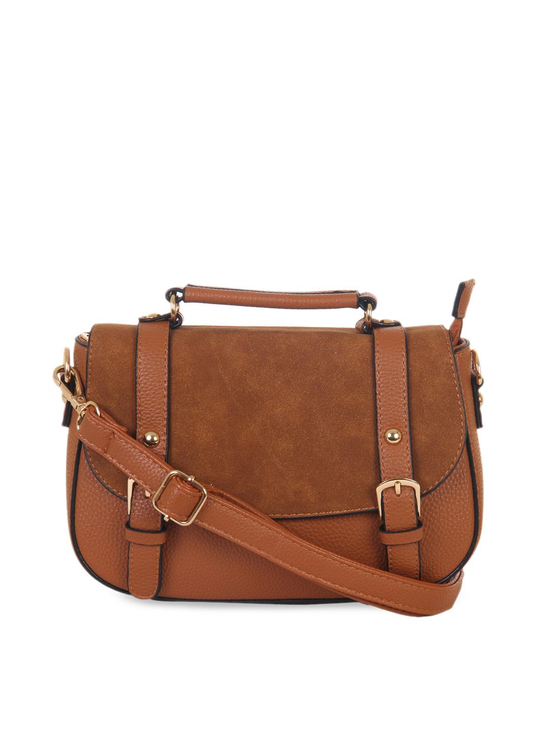 Buy Red Pout Brown Solid Sling Bag - Handbags for Women 11163886 | Myntra