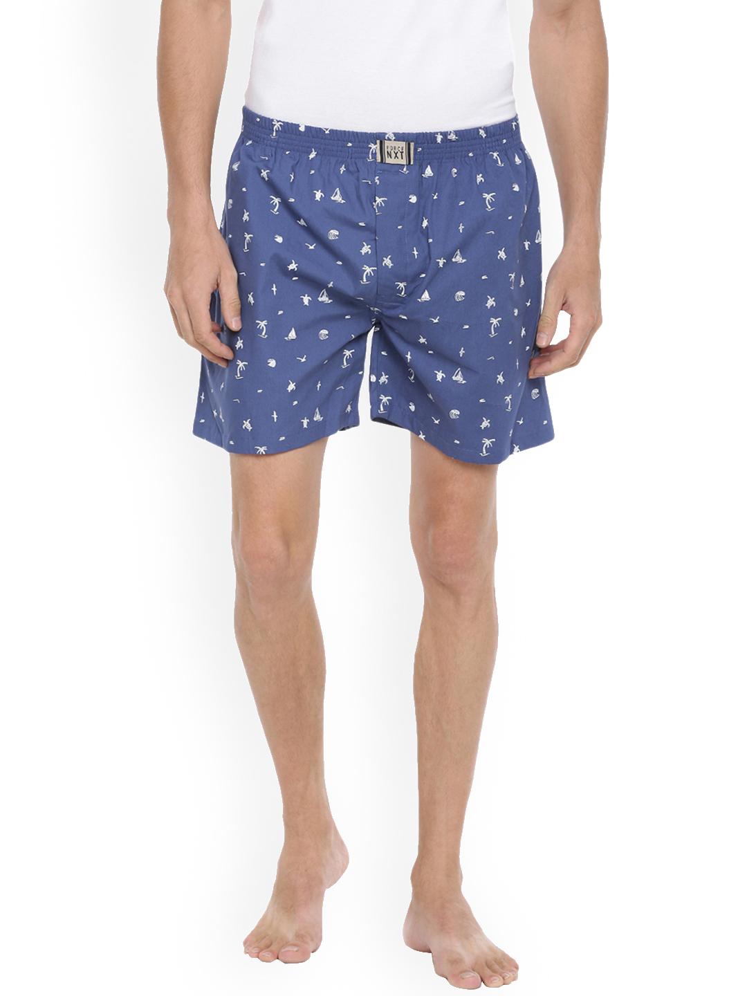 Buy Force NXT Men's Super Combed Cotton Printed Boxer Shorts - Boxers ...