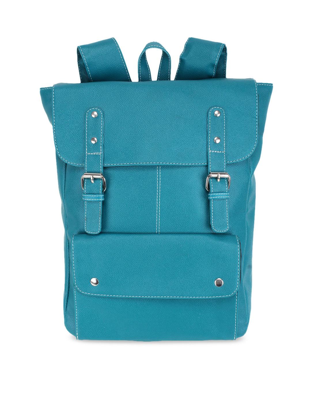 Buy Bagsy Malone Unisex Turquoise Blue Solid Backpack - Backpacks for ...